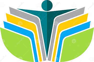 Reading book man logo stock vector. Illustration of education - 22770983