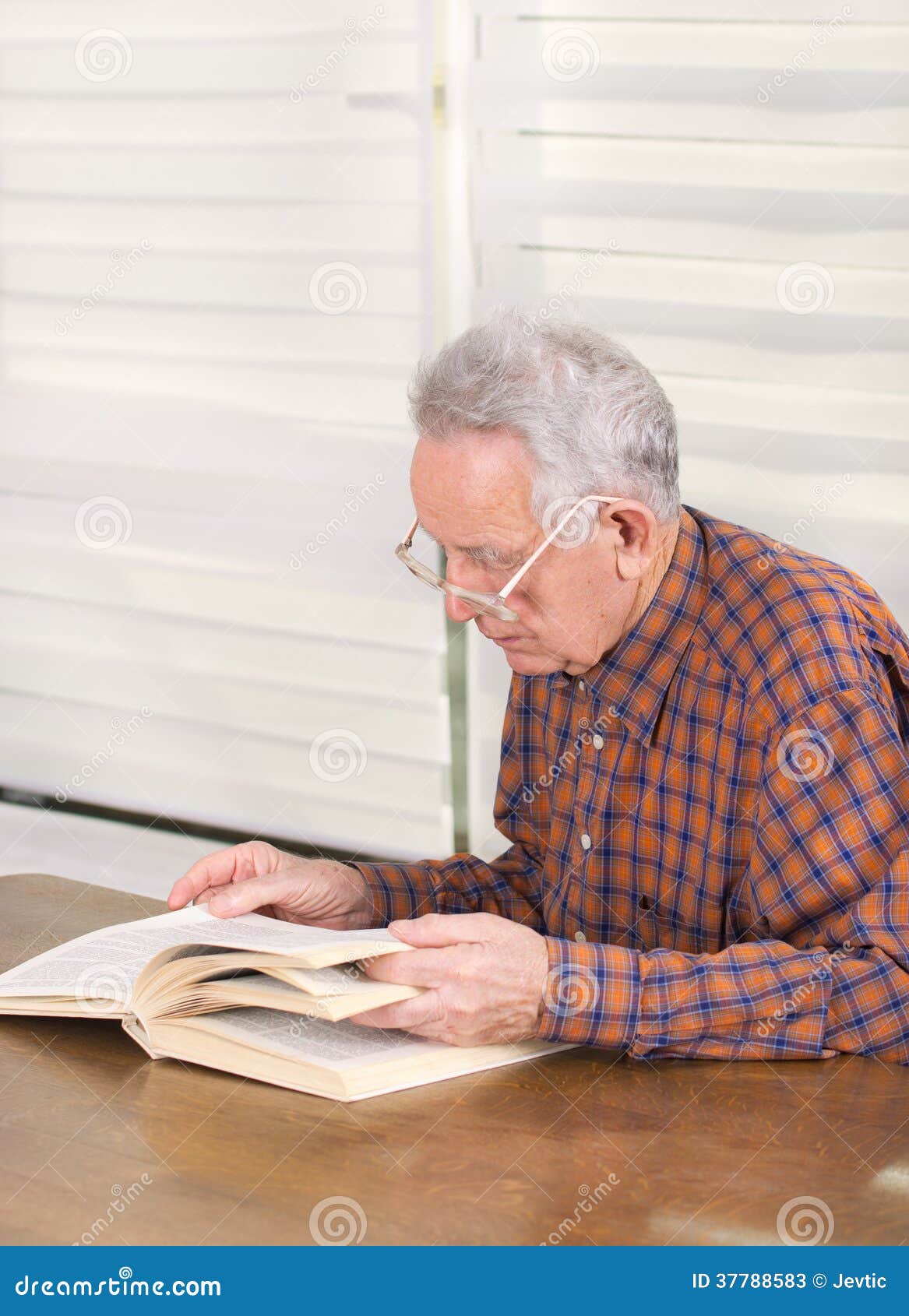 Reading book stock image. Image of portrait, elderly - 37788583