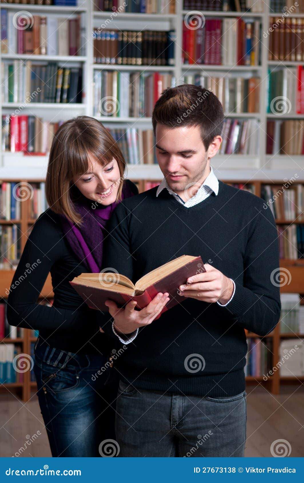 Reading book together stock photo. Image of people, school - 27673138