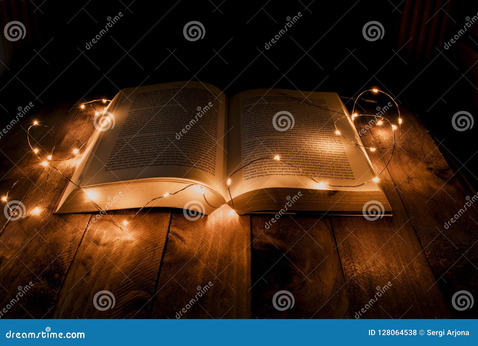 Reading Book on the Wooden Table. Stock Photo - Image of idea ...
