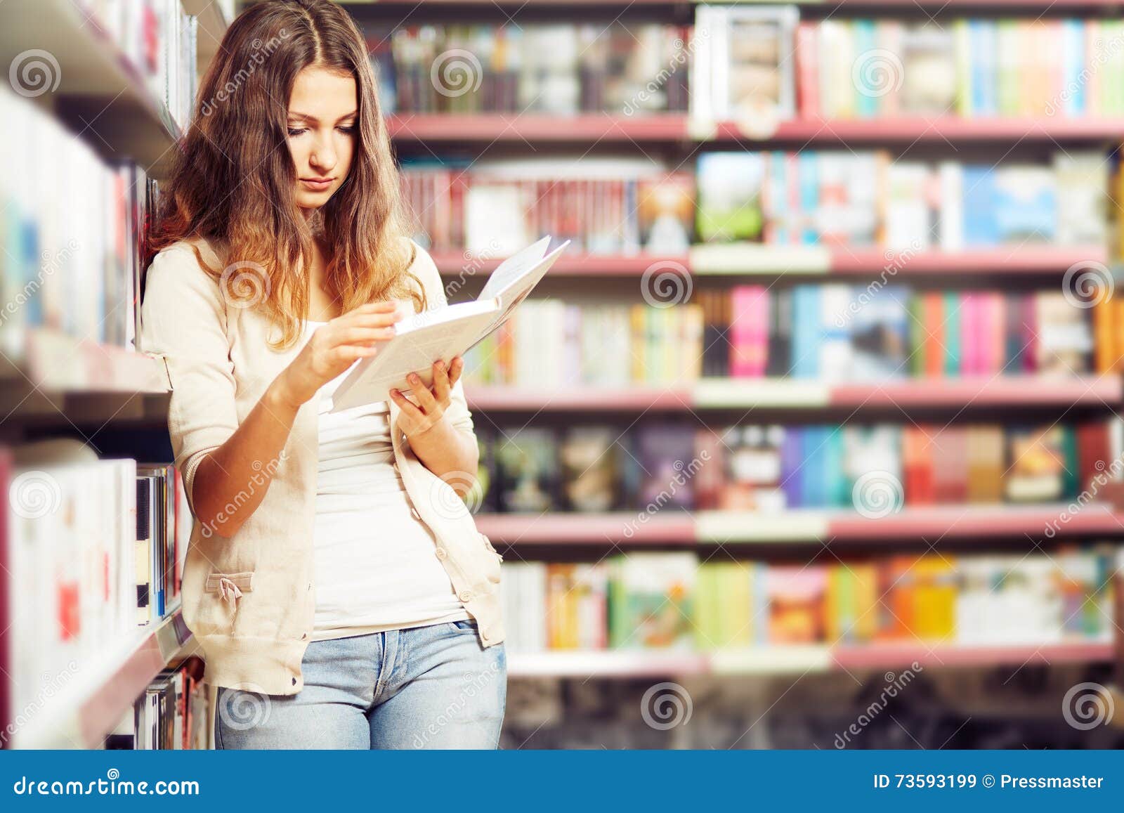 Reading at break stock image. Image of serious, reader - 73593199