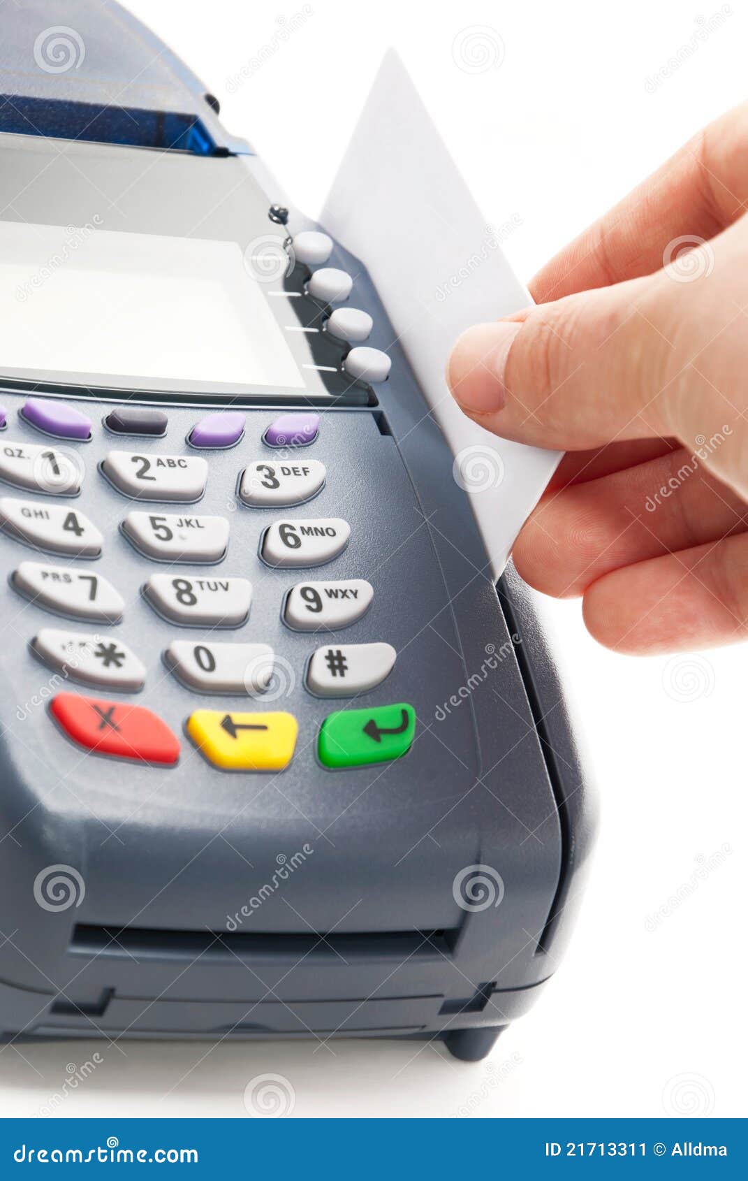 Reading the card stock image. Image of human, checkout - 21713311