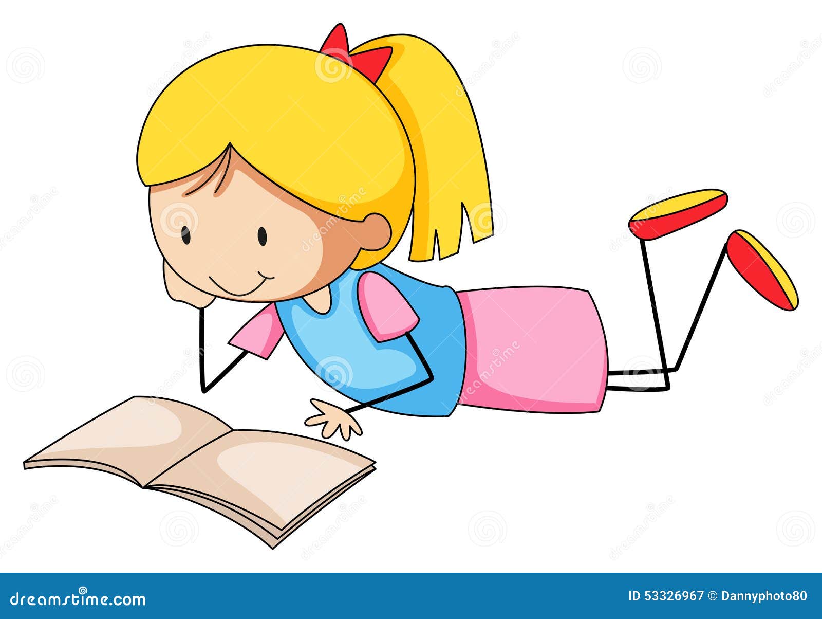 Reading stock vector. Illustration of alone, background - 53326967