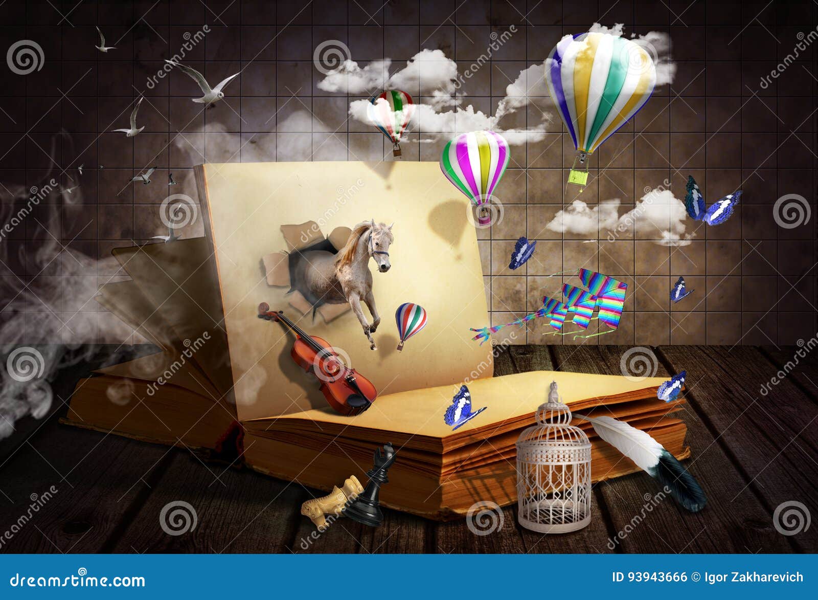 Reading Concept2.Abstract in Book Stock Illustration - Illustration of ...