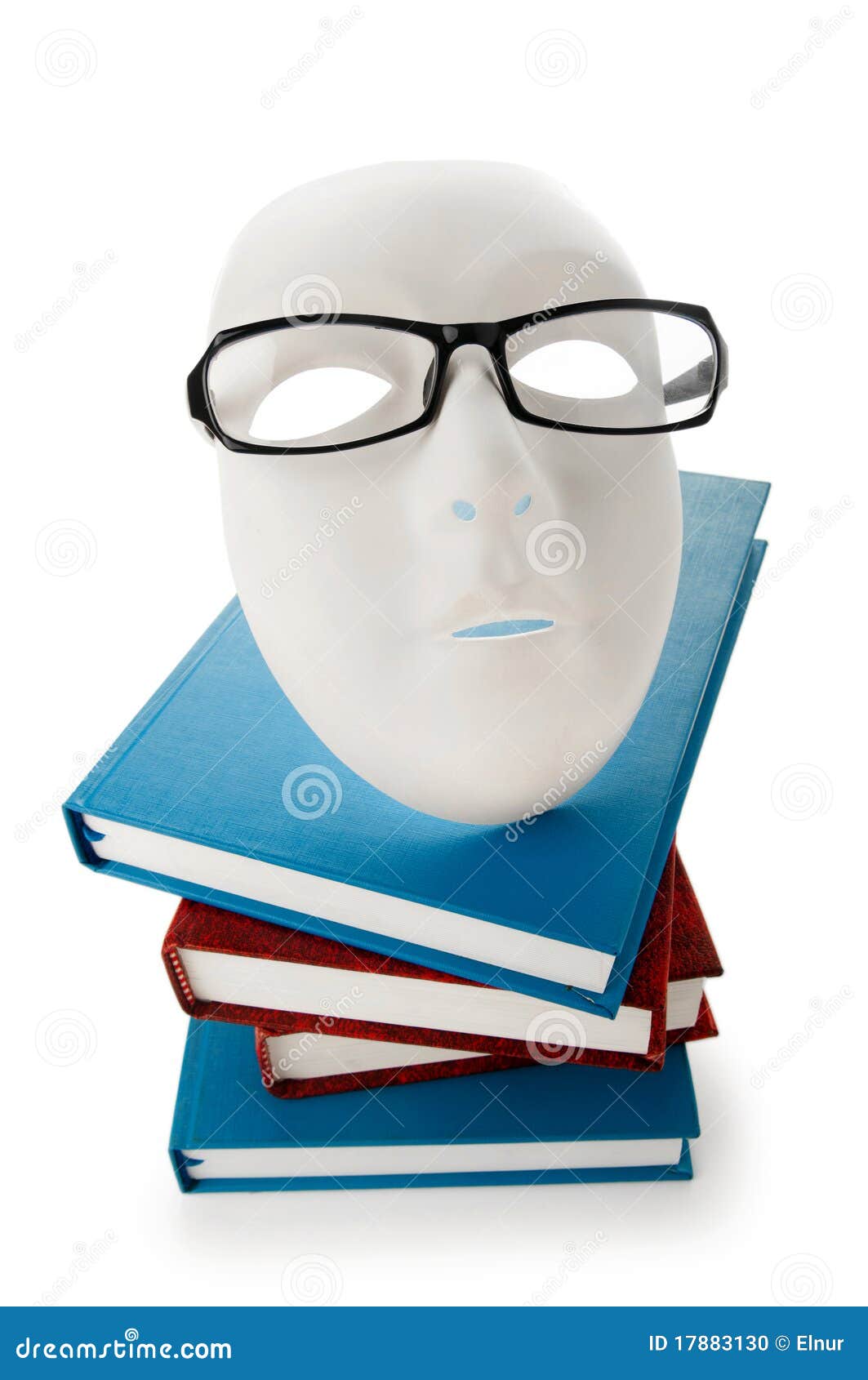 Reading Concept with Masks, Books Stock Photo - Image of book, cover ...