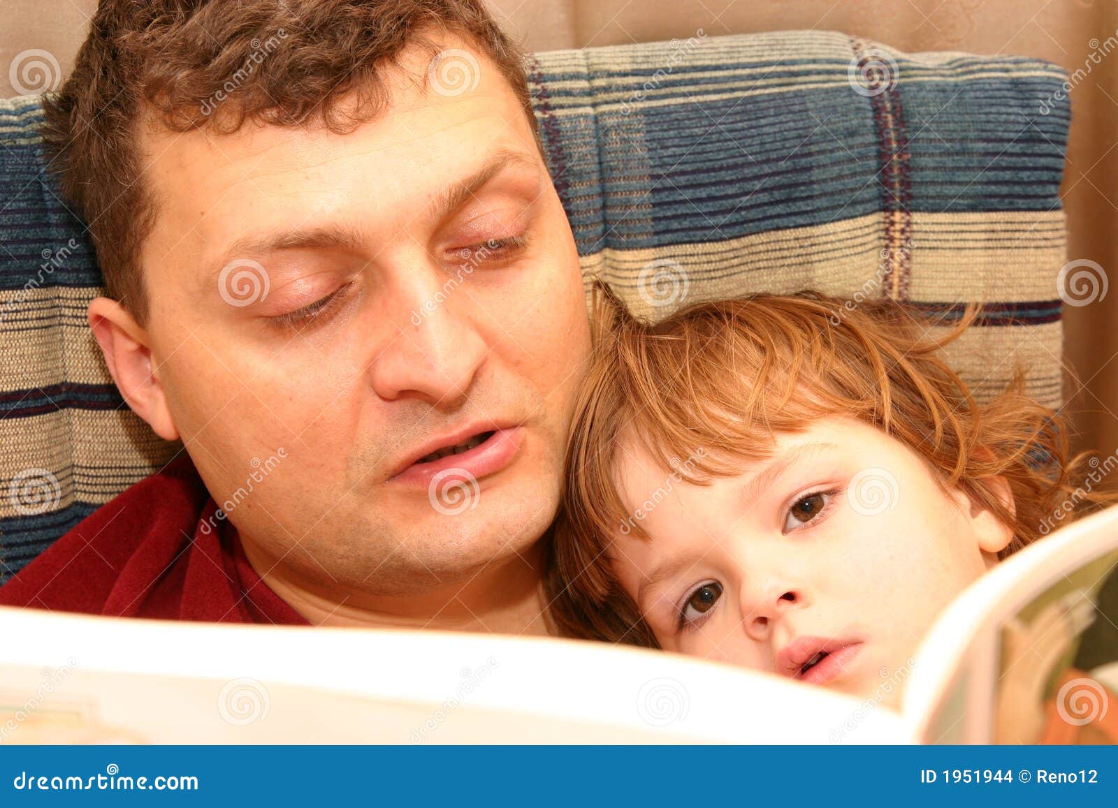Reading with dad stock photo. Image of parent, daughter - 1951944