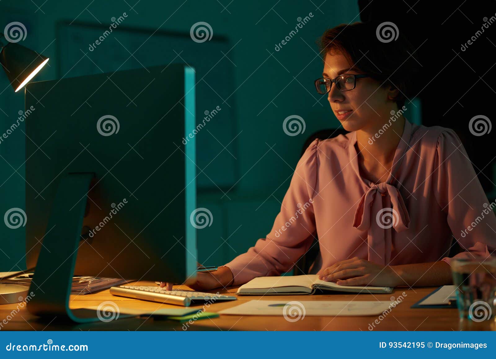 Reading data stock image. Image of business, occupation - 93542195