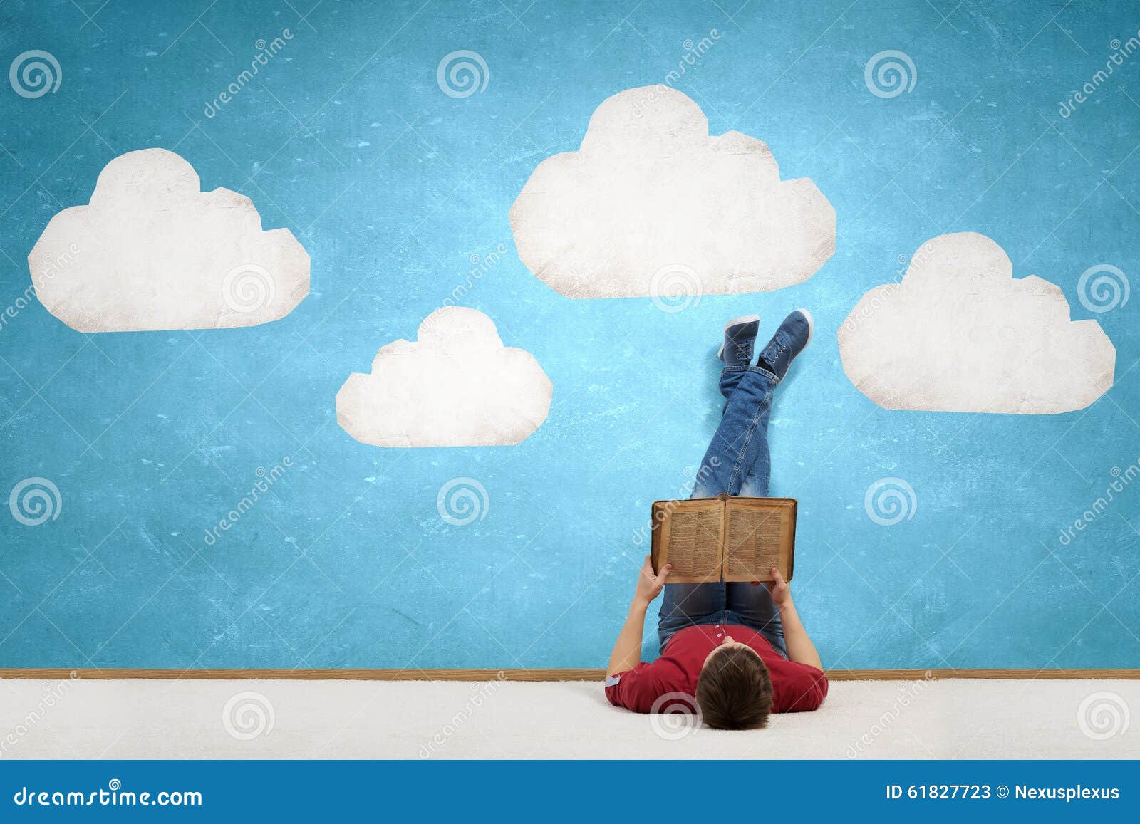 Reading Develope Imagination Stock Image - Image of hair, education ...