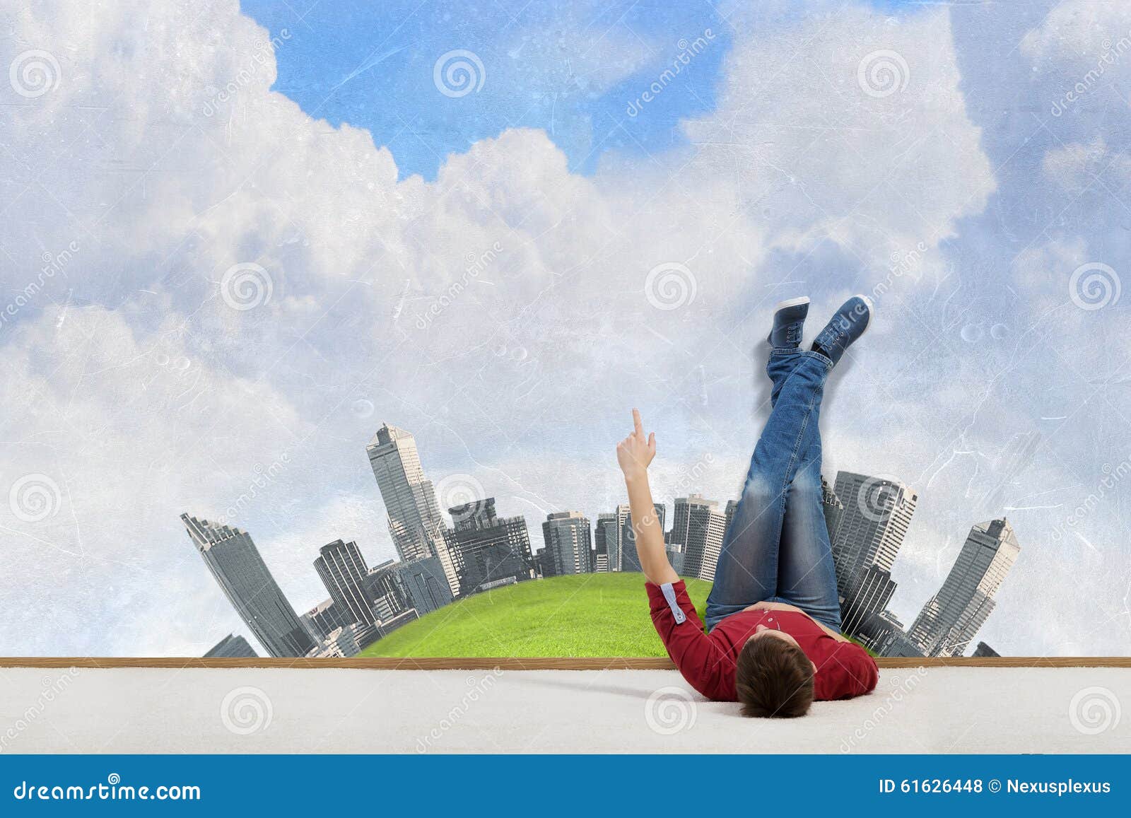 Reading Develope Imagination Stock Photo - Image of relaxation, casual ...
