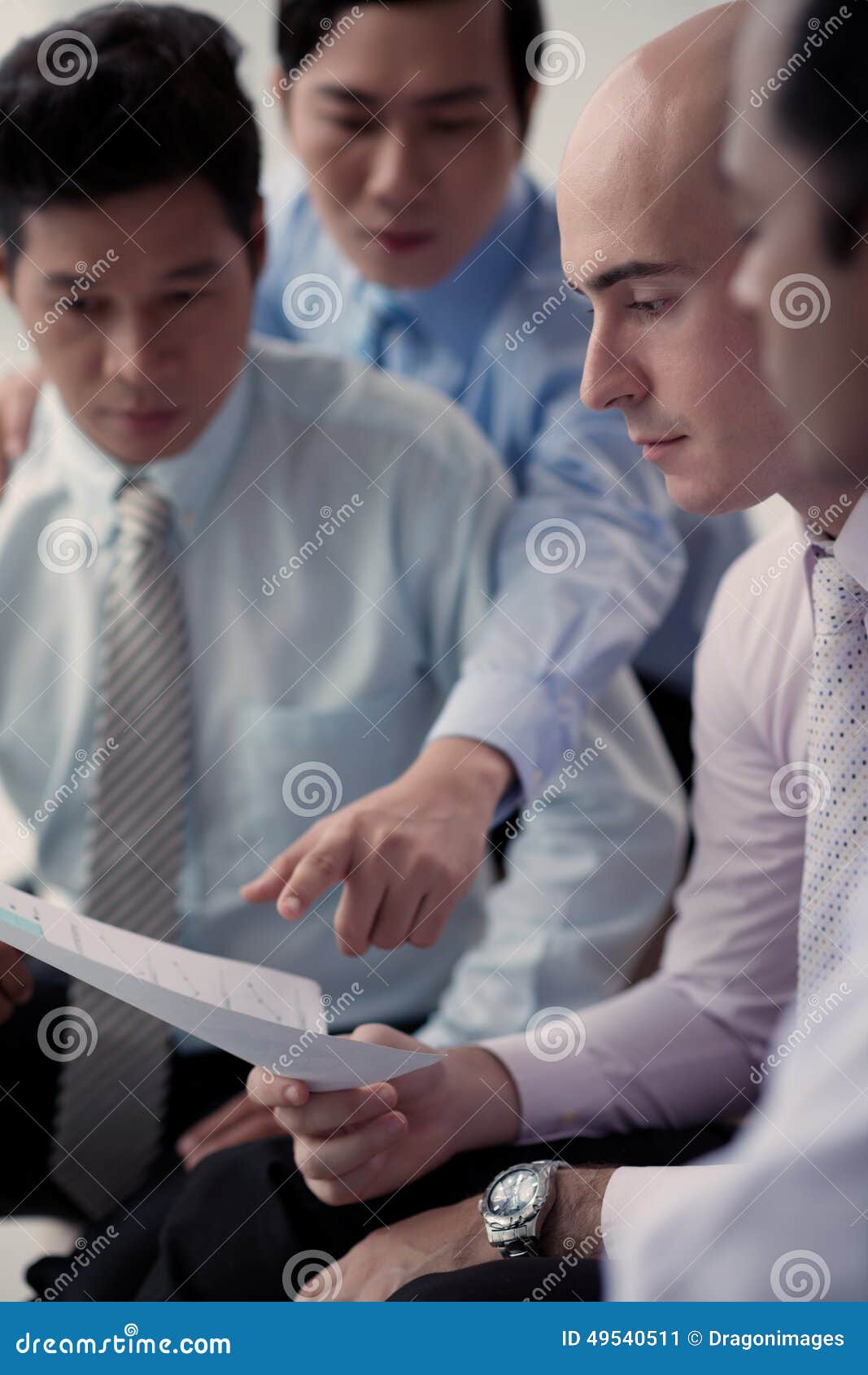 Reading document stock image. Image of business, teamwork - 49540511