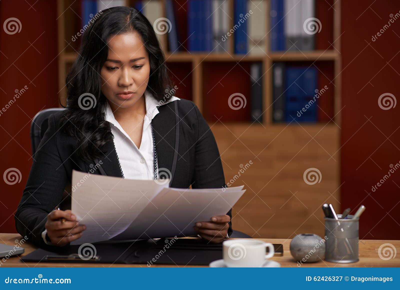 Reading documents stock image. Image of justice, workplace - 62426327