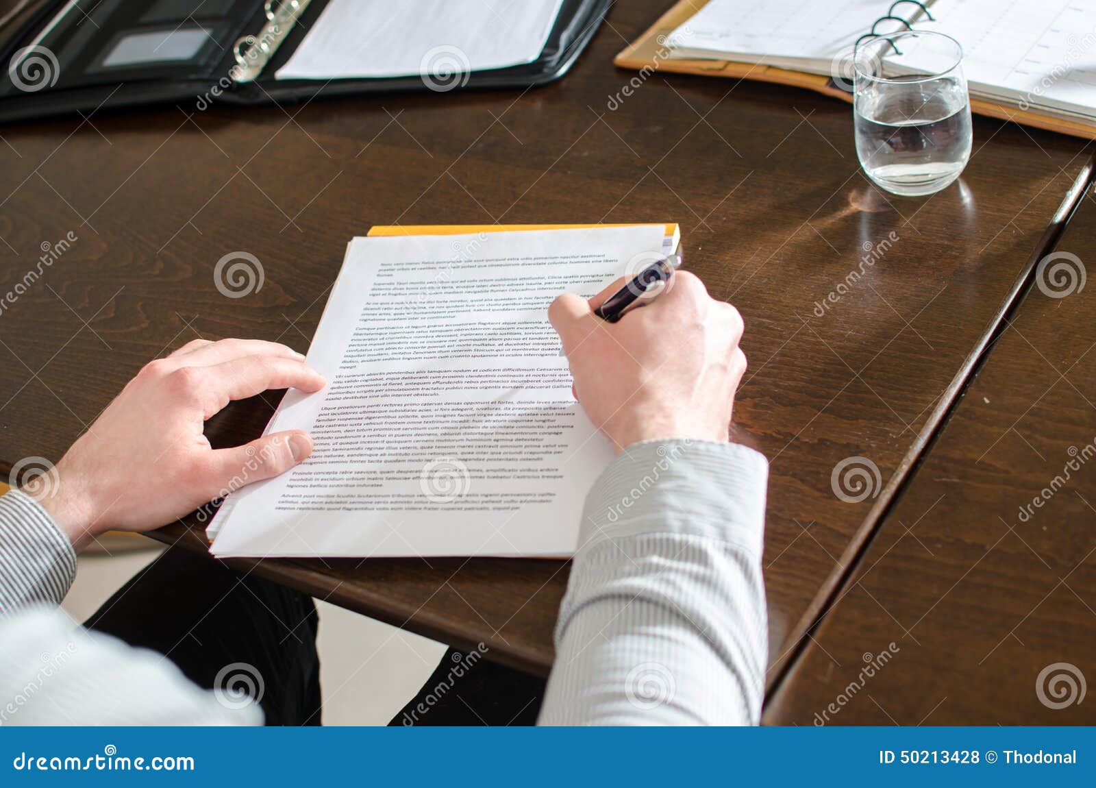 Reading documents stock photo. Image of documents, report - 50213428