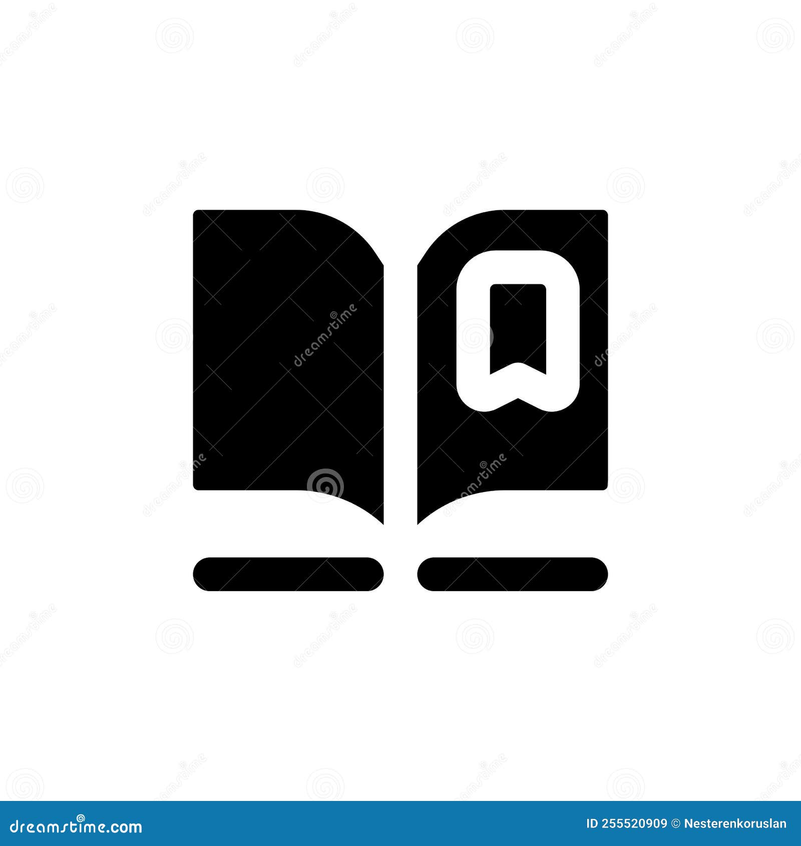 Reading E Book Black Glyph Ui Icon Stock Vector - Illustration of ...