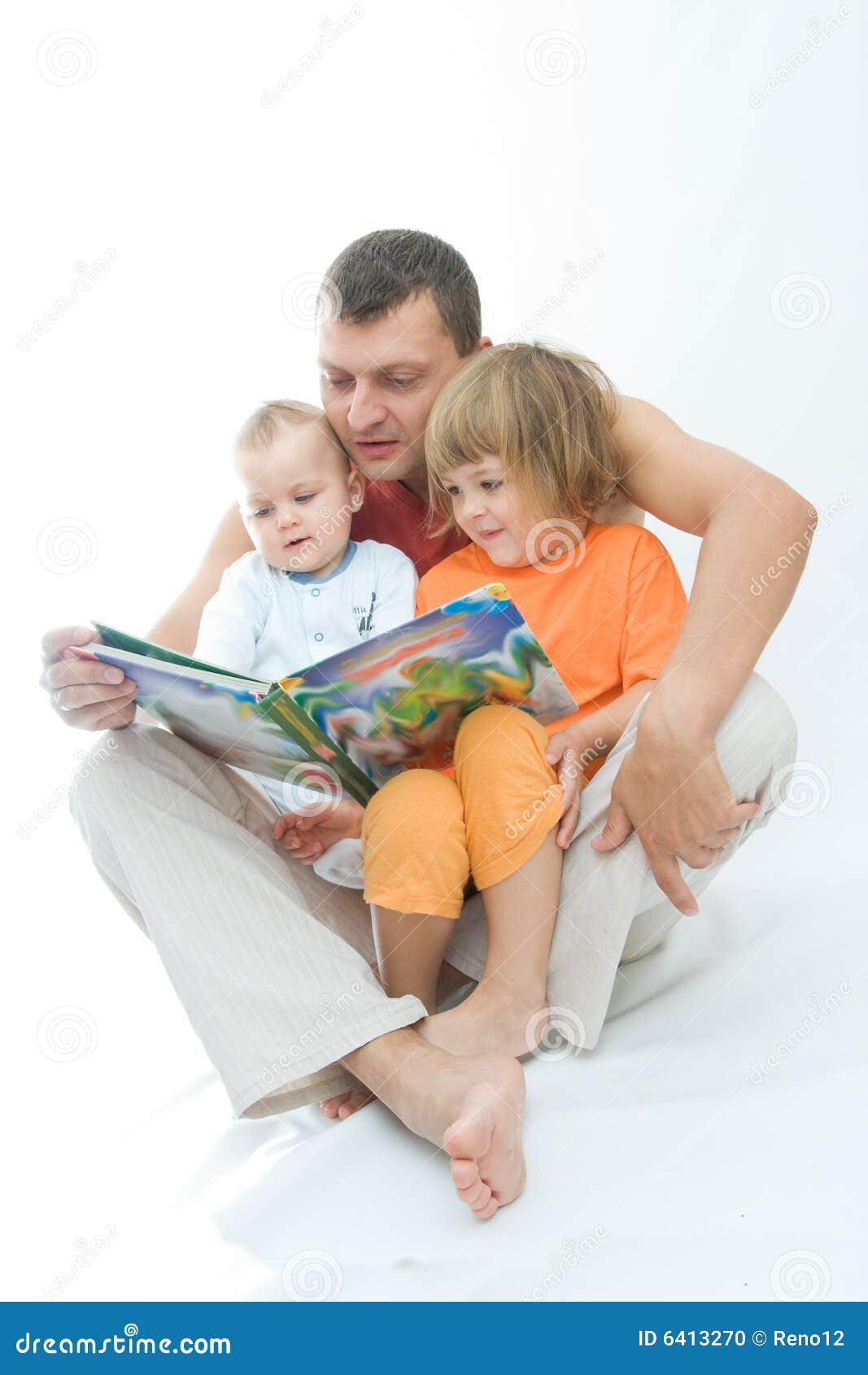 Reading father stock photo. Image of fathers, childhood - 6413270