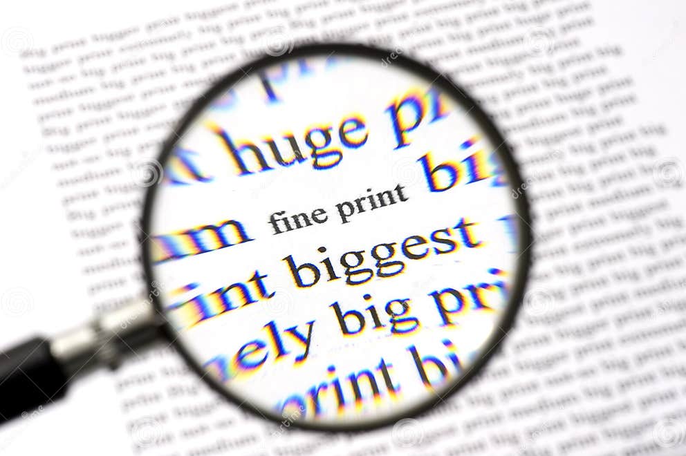 Reading the Fine Print stock photo. Image of glass, focus - 4641708