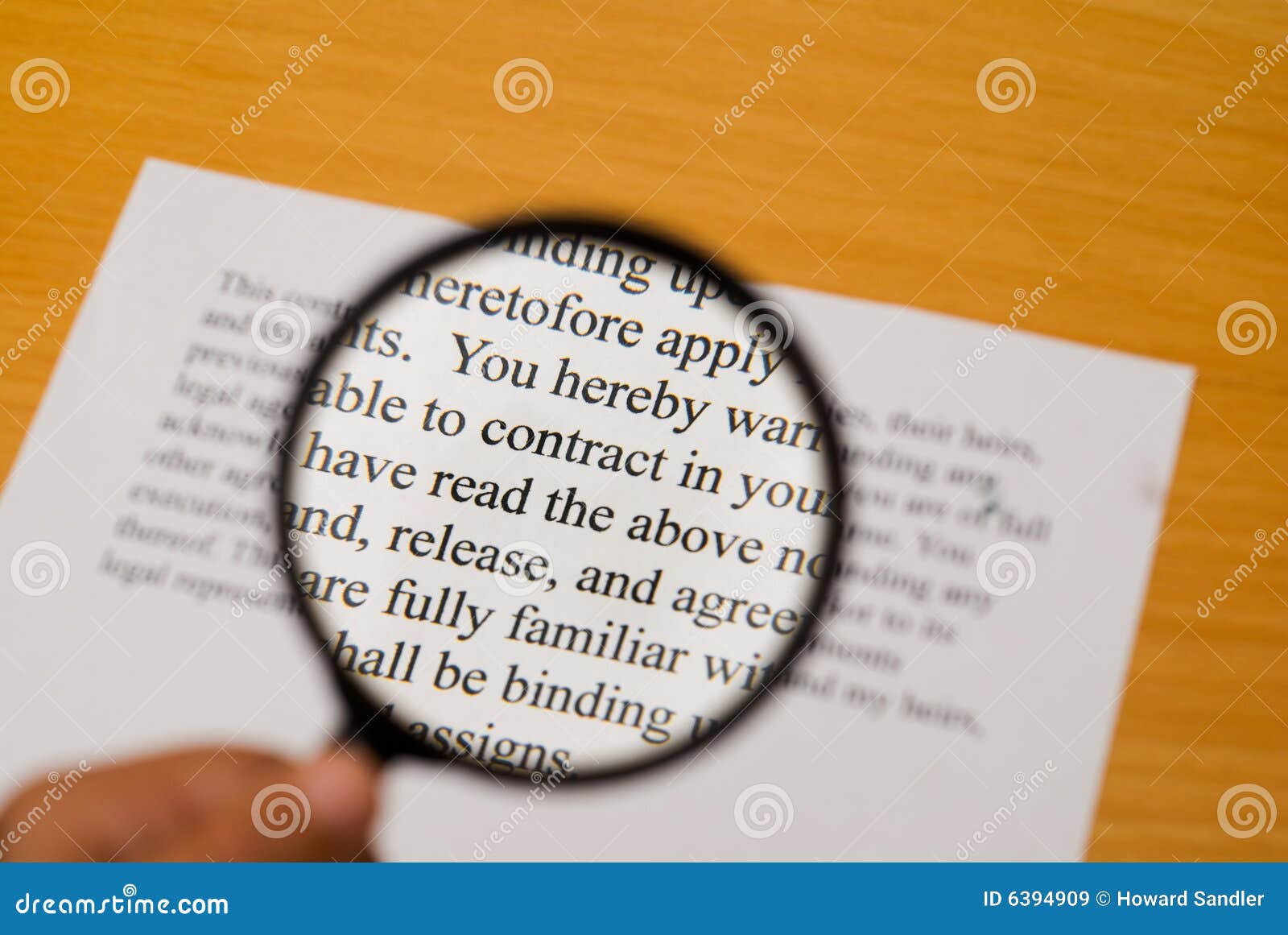 Reading the fine print stock image. Image of glass, agreement - 6394909