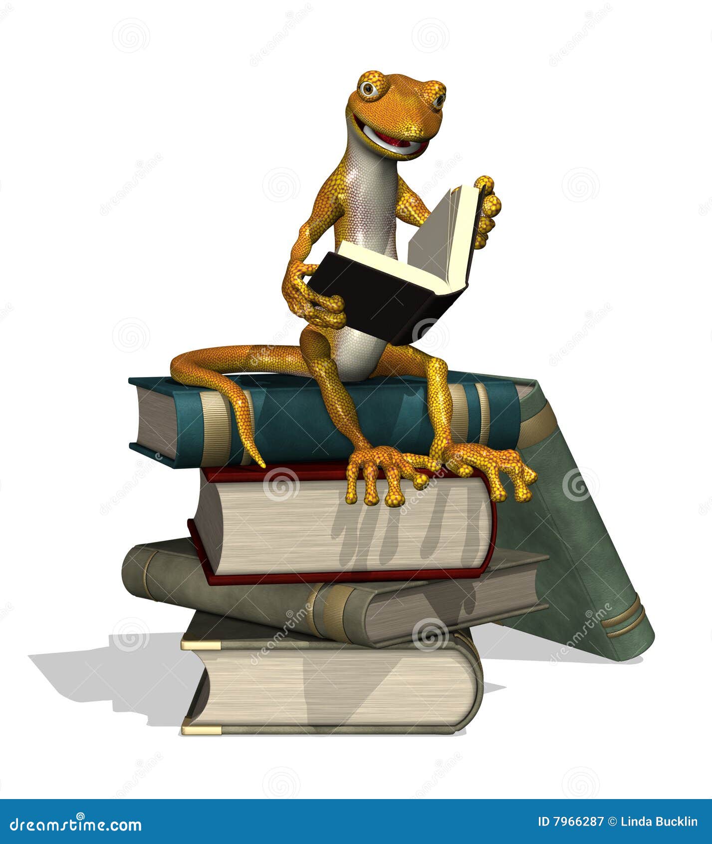 Reading Gecko stock illustration. Illustration of lizard - 7966287