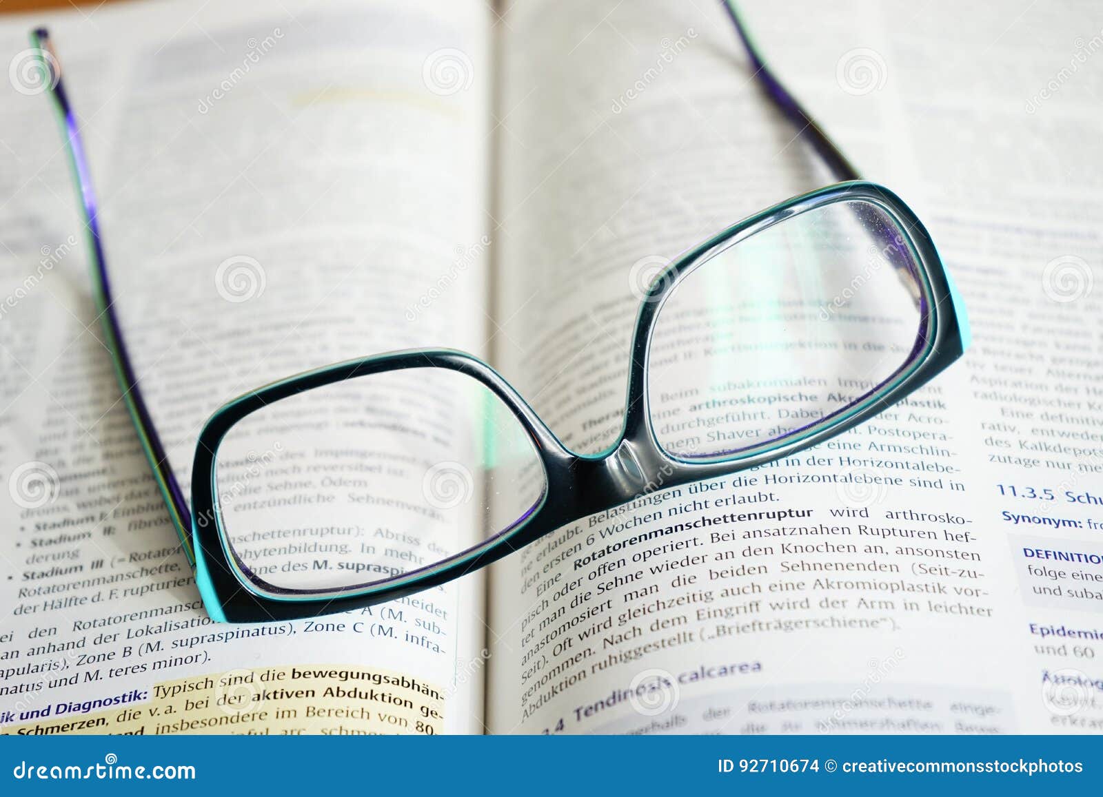 Reading Glasses On A Book Picture. Image: 92710674