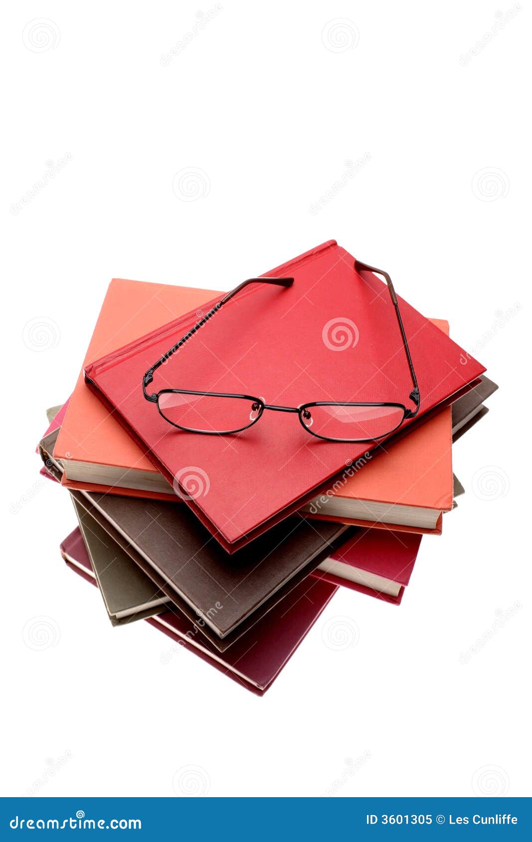 Reading glasses on books stock image. Image of close, education - 3601305