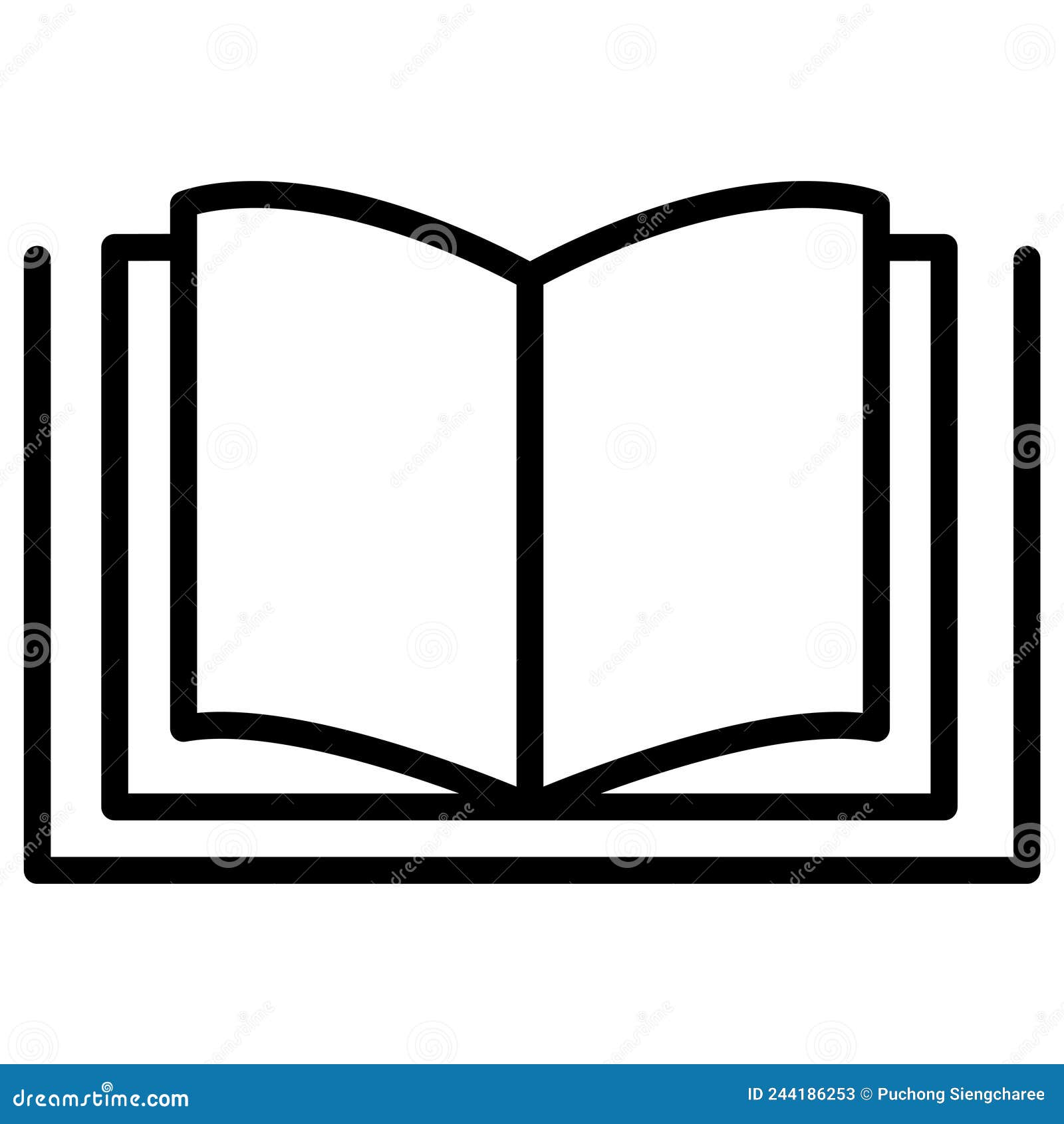 Book icon stock vector. Illustration of encyclopedia - 244186253