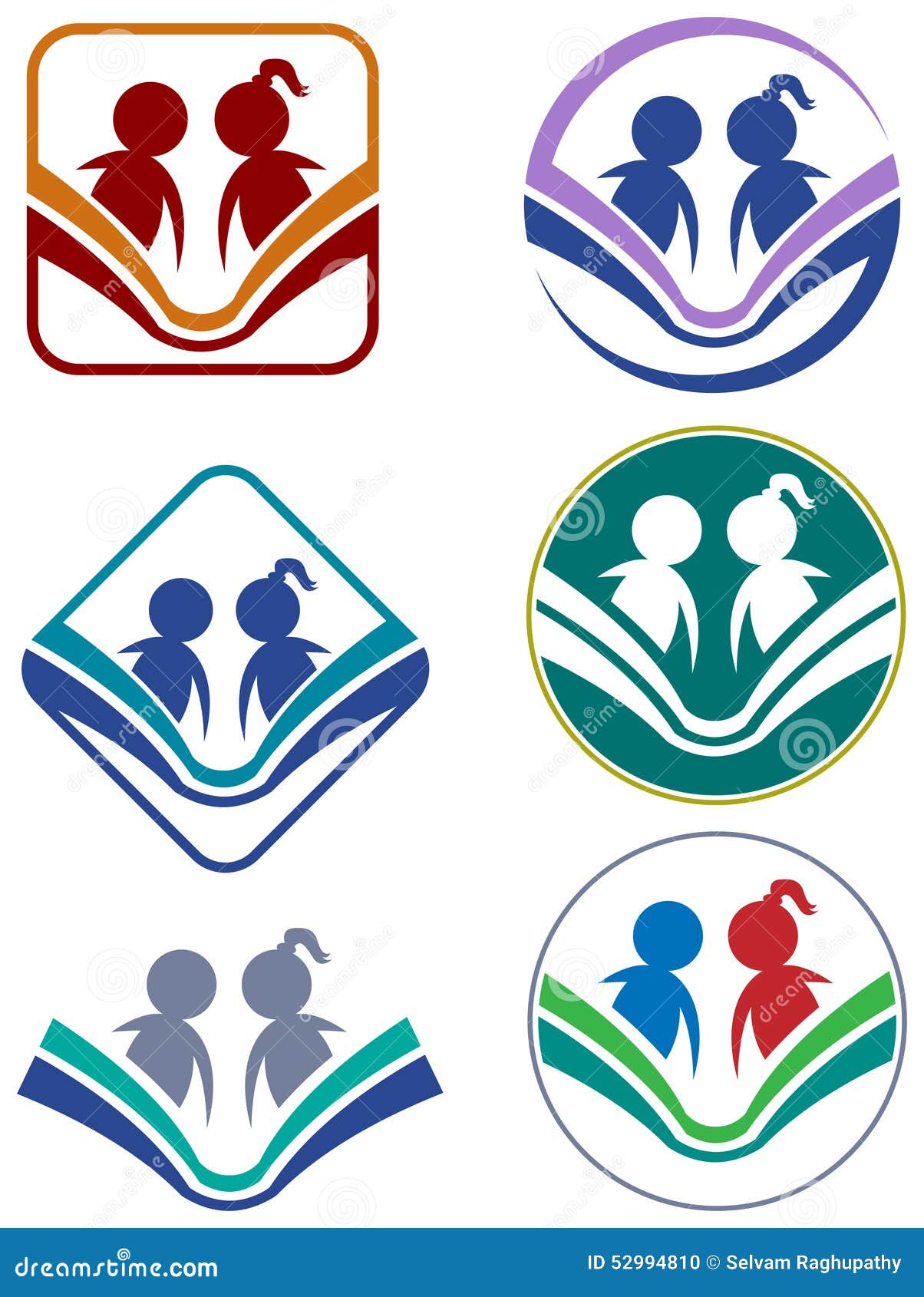 Reading Icon Set Vector Illustration | CartoonDealer.com #52994810