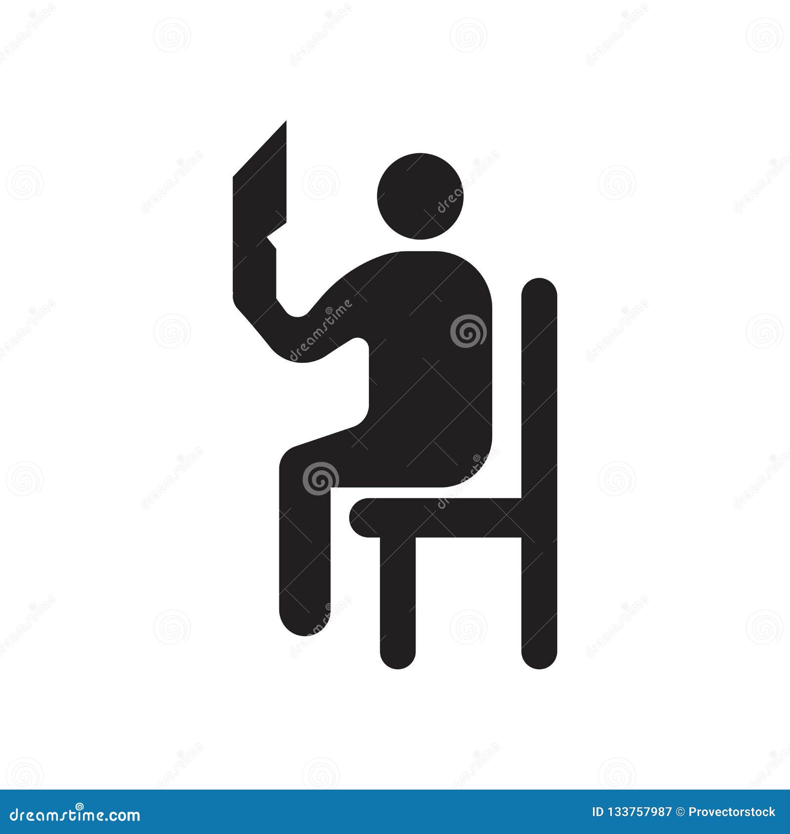 Reading Icon Vector Sign and Symbol Isolated on White Background ...