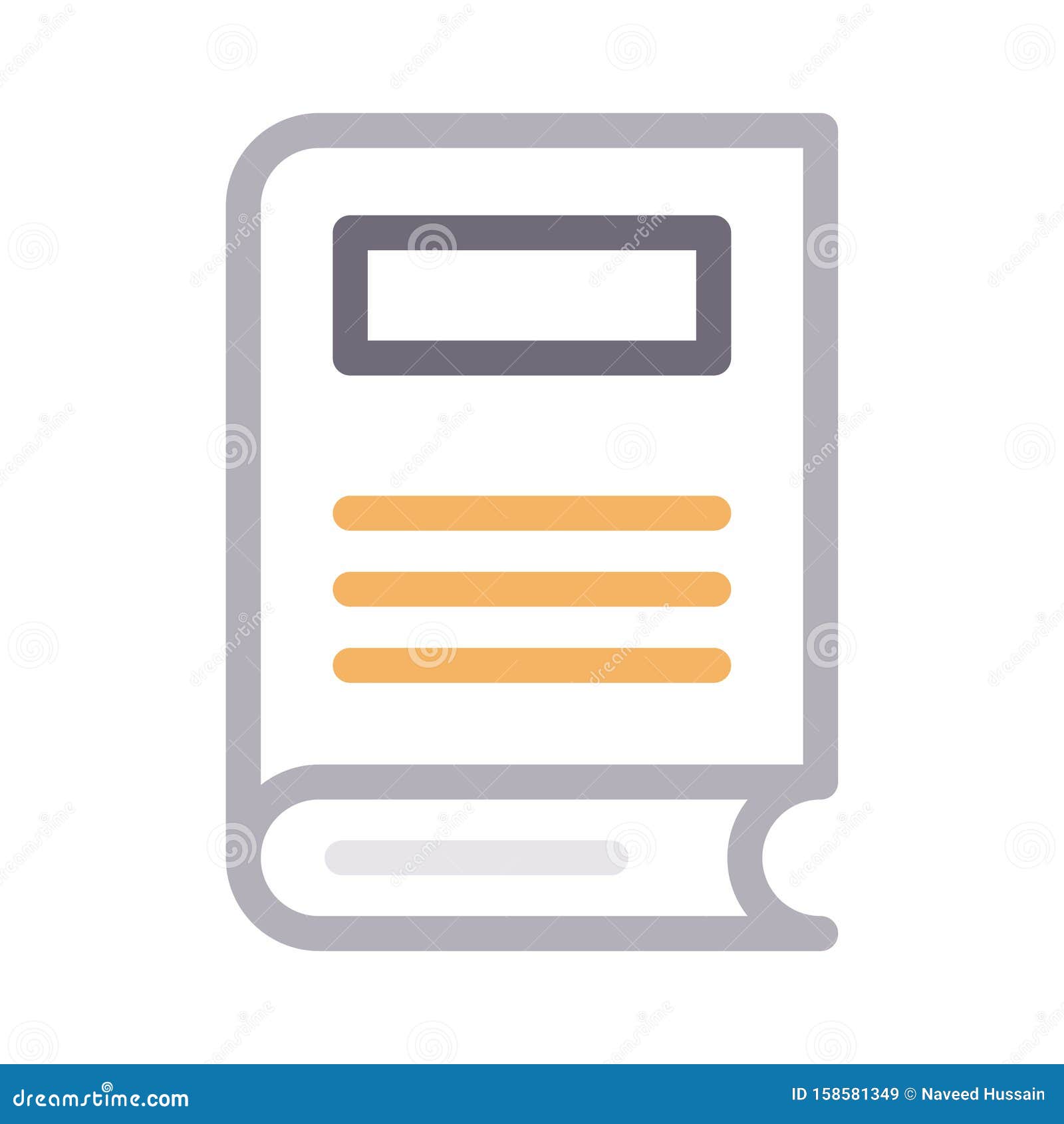 Reading Color Line Vector Icon Stock Illustration - Illustration of ...