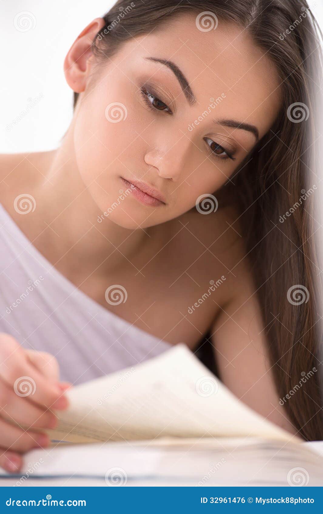 Reading an Interesting Book. Stock Photo - Image of relaxing, human ...