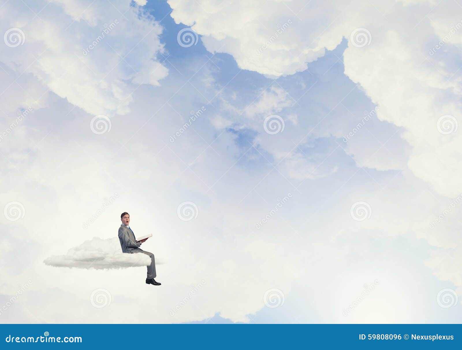 Reading in isolation stock photo. Image of symbol, book - 59808096