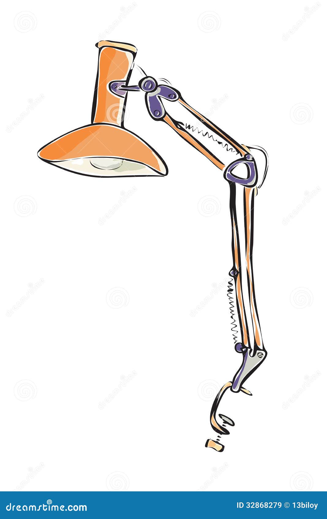 Reading-lamp stock illustration. Illustration of silhouette - 32868279