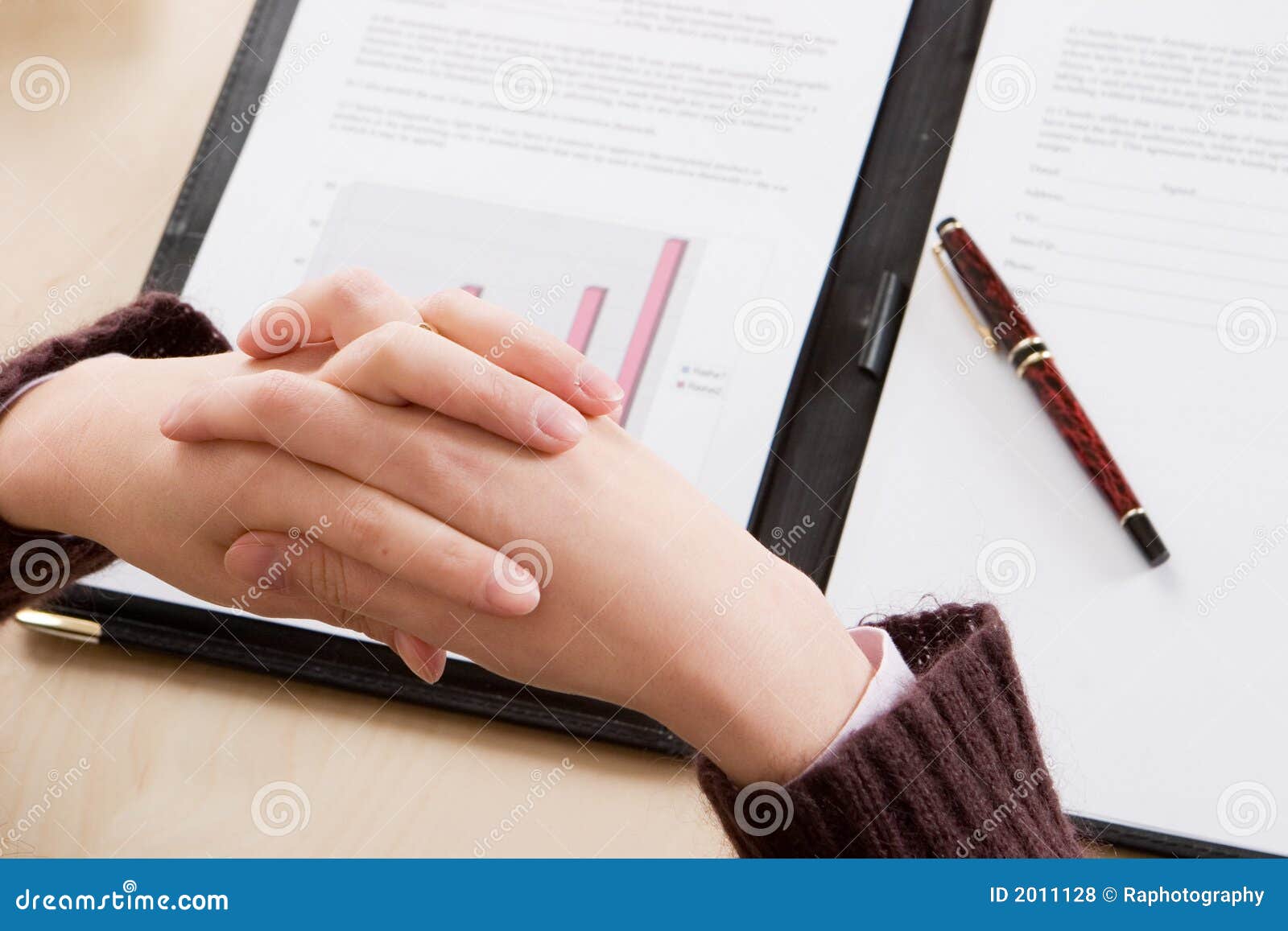 Reading the Latest Financial Figures Stock Photo - Image of women ...