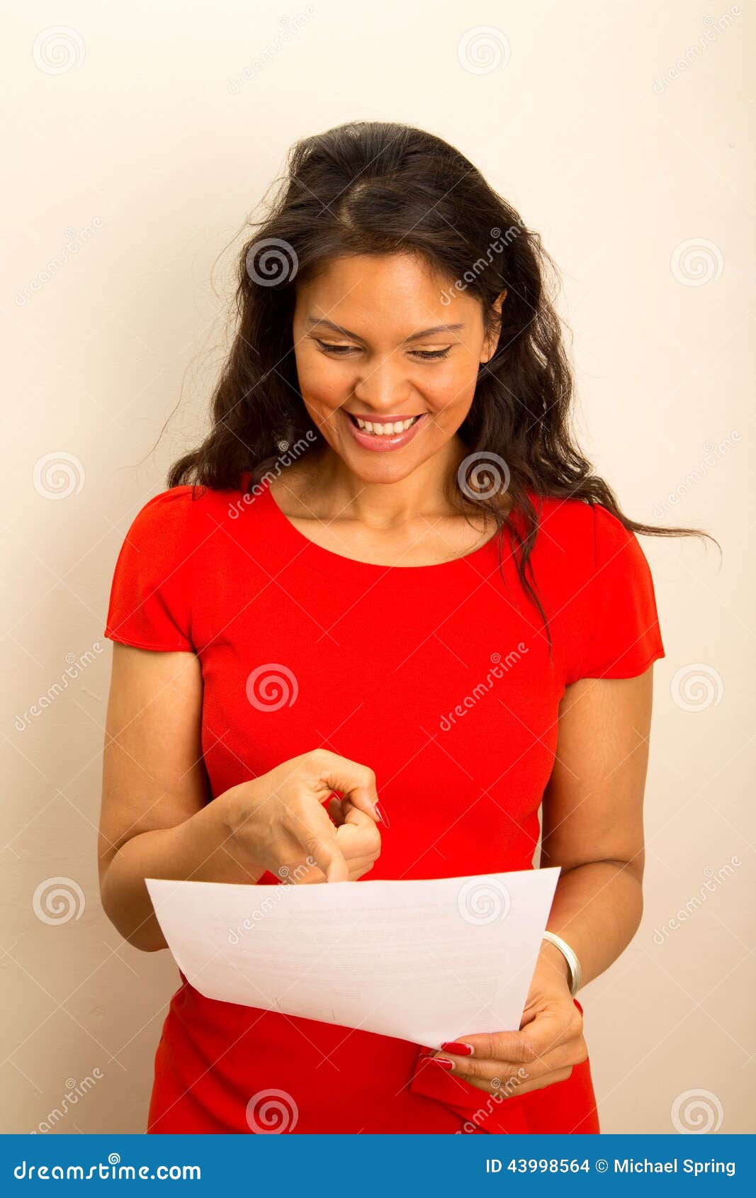 Reading letter stock photo. Image of lady, expression - 43998564