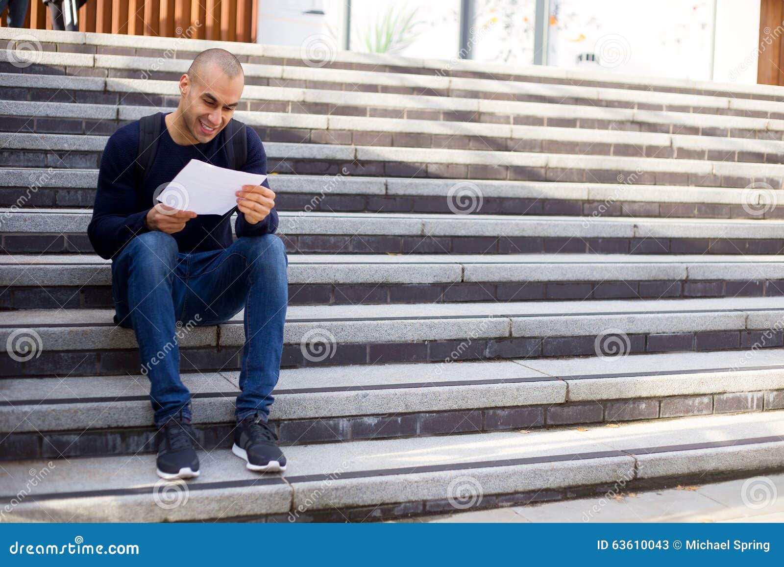 Reading a letter stock image. Image of natural, casual - 63610043