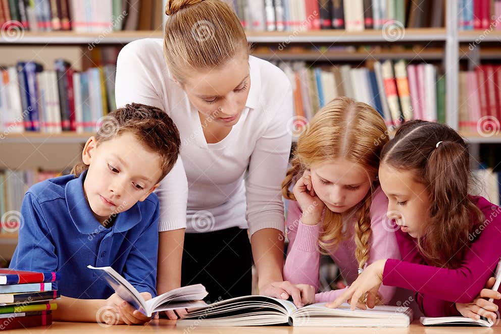Reading in library stock image. Image of library, caucasian - 17246283
