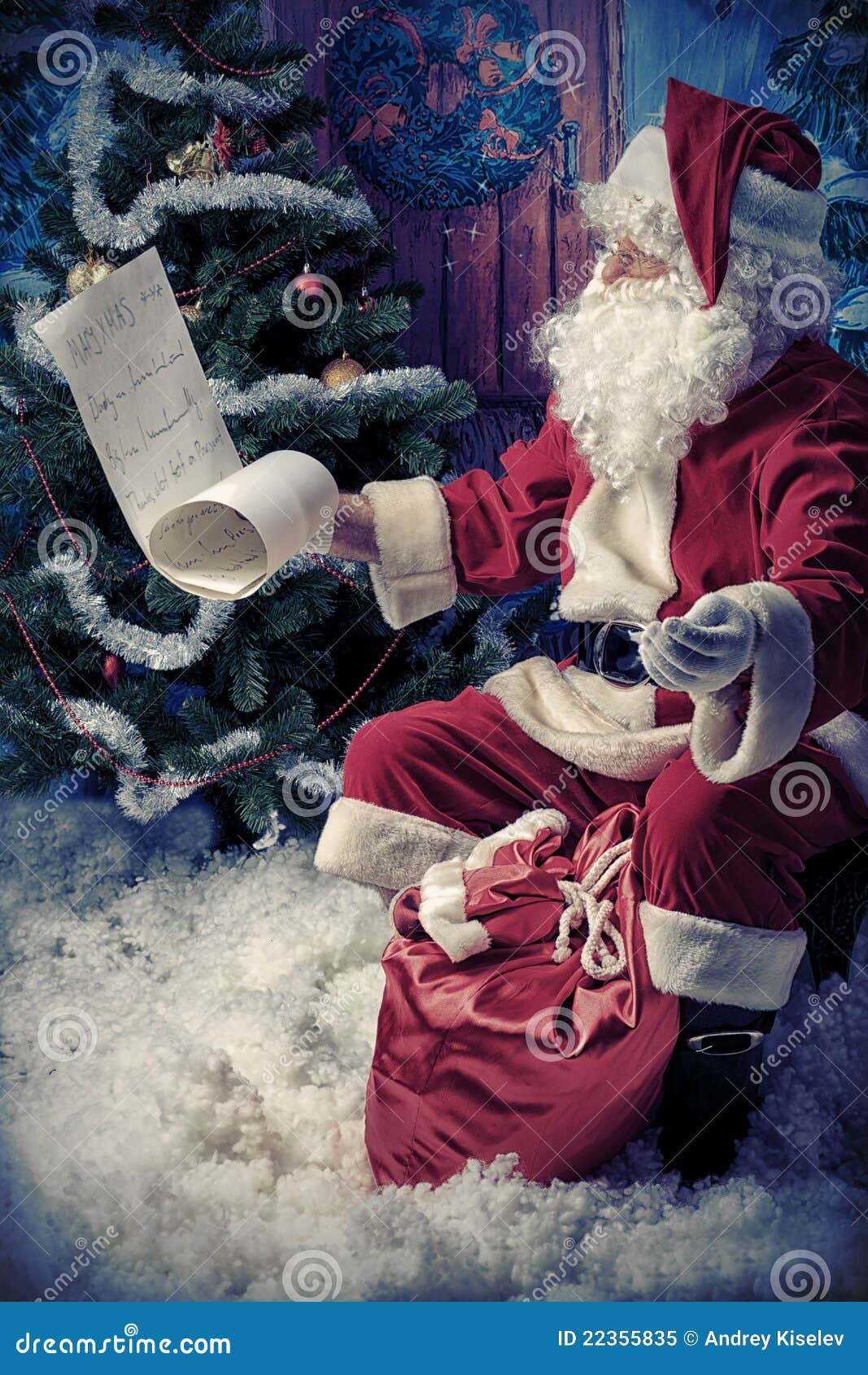 Reading a list stock image. Image of merry, present, celebrate - 22355835