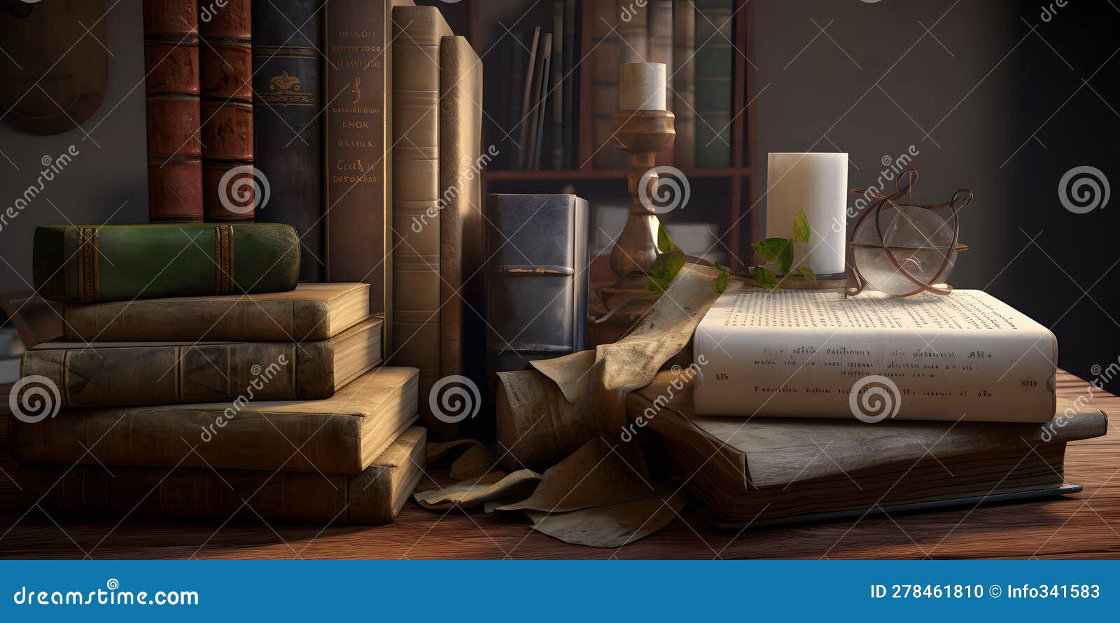 Reading Literature Books Hyper-realistic Textures One Generative AI ...