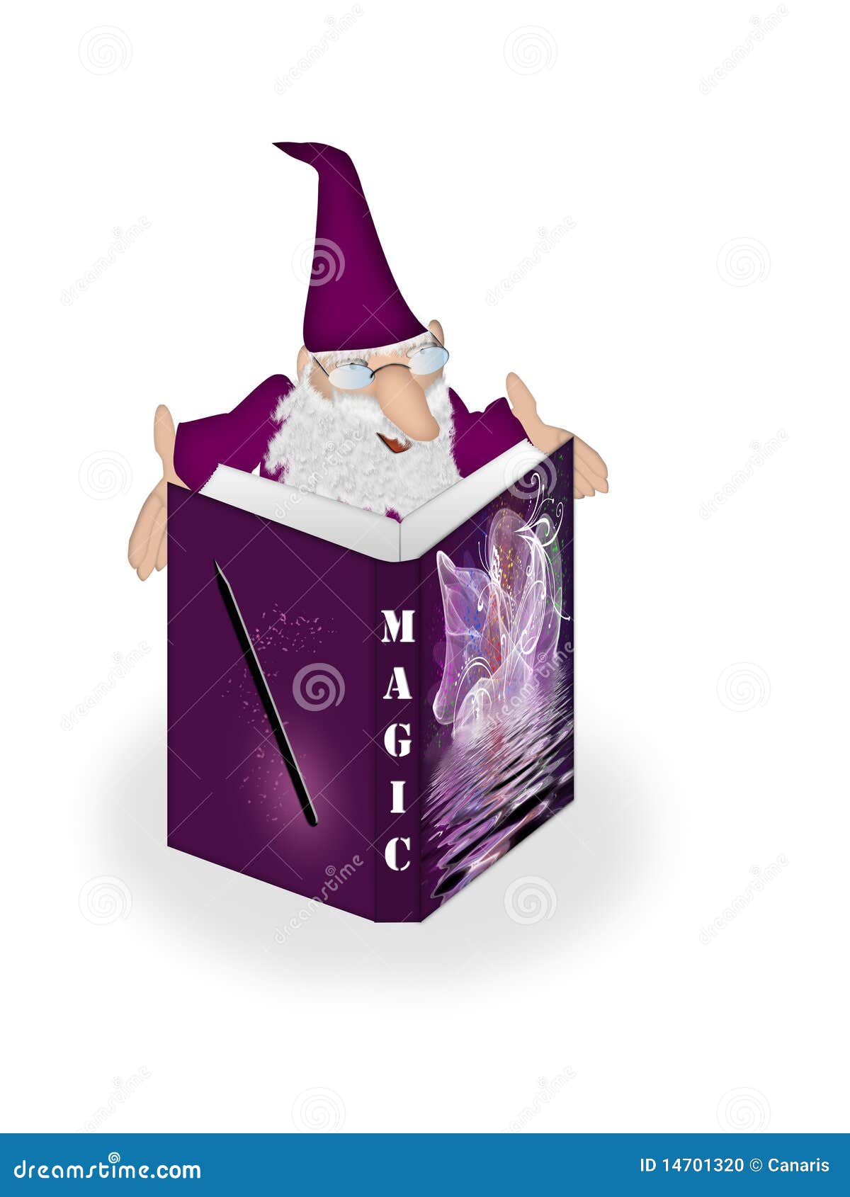 Reading magic stock illustration. Illustration of success - 14701320