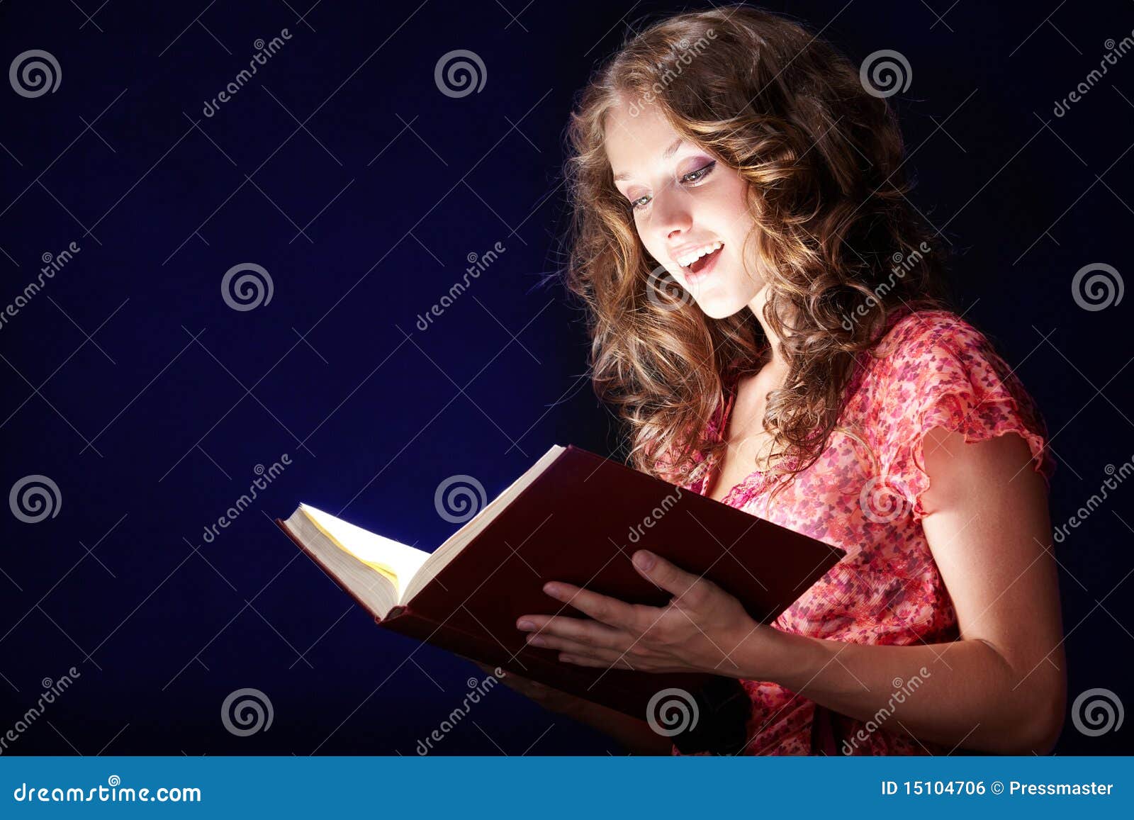 Reading magic book stock photo. Image of lifestyle, caucasian - 15104706
