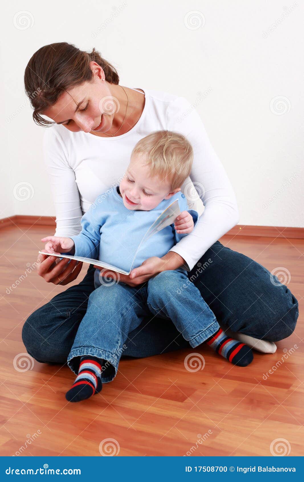 Reading with mom stock photo. Image of interesting, portraits - 17508700