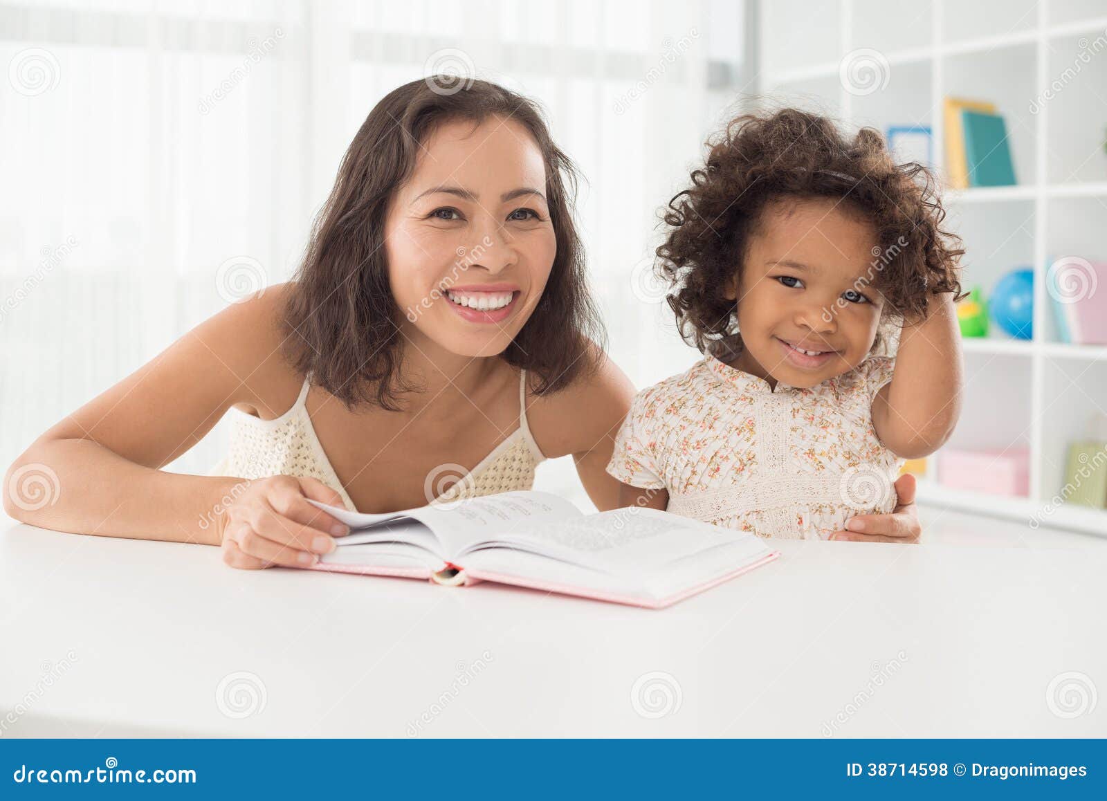 Reading with mom stock photo. Image of looking, offspring - 38714598