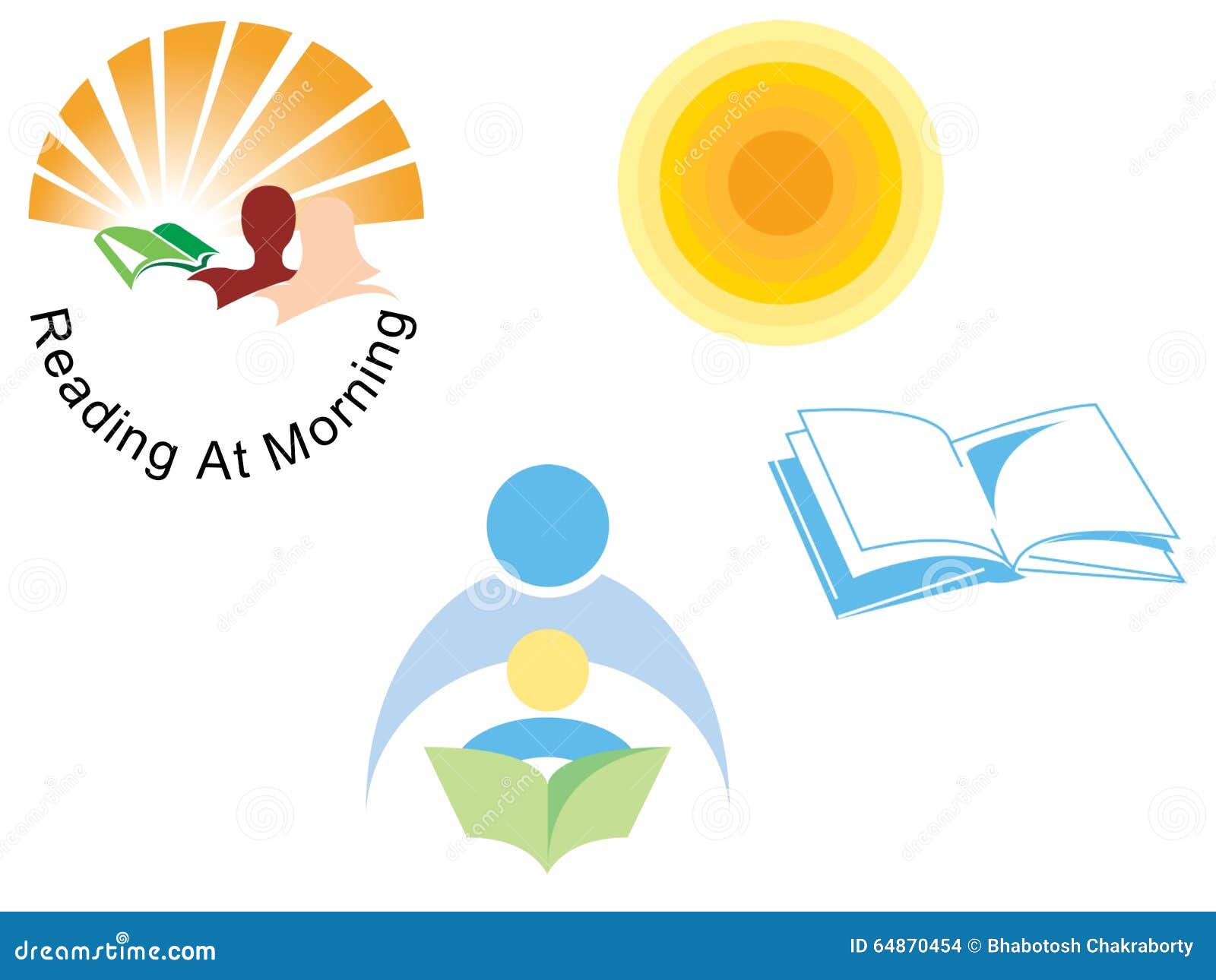 Reading at morning stock photo. Illustration of light - 64870454