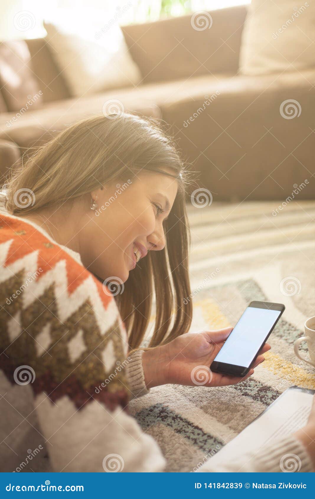 Reading my new e-mail stock image. Image of indoors - 141842839