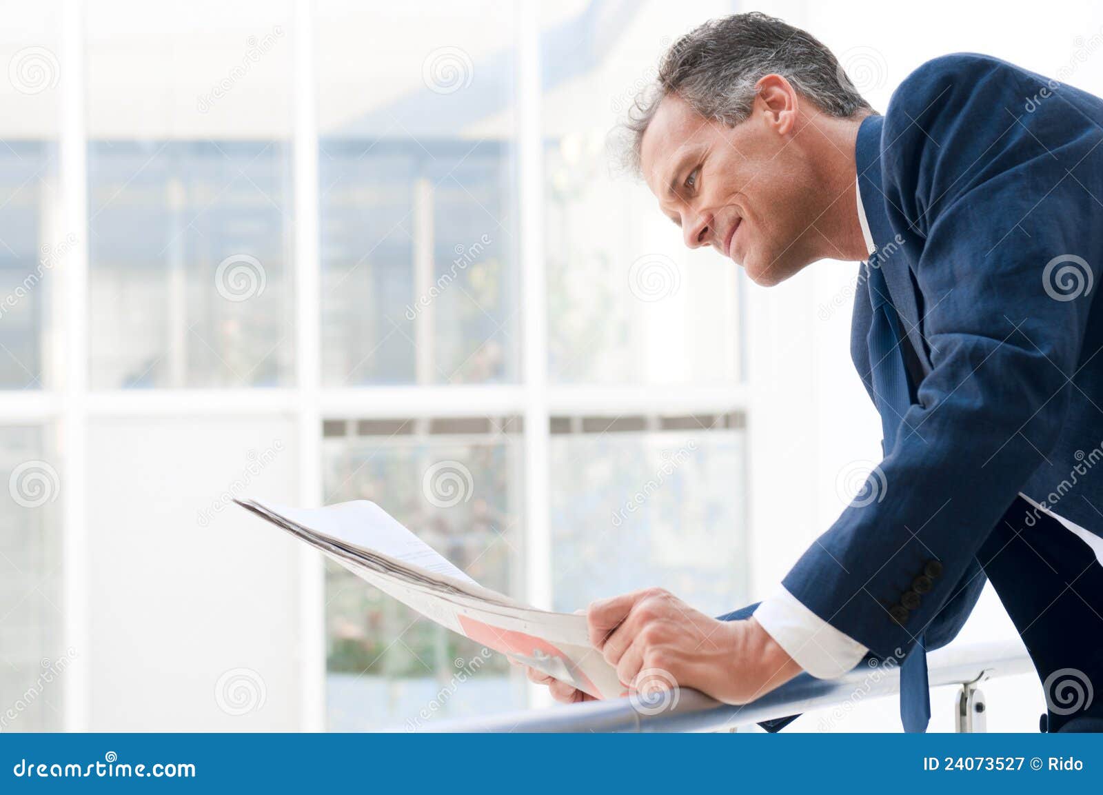 Reading news stock image. Image of adult, corporate, male - 24073527