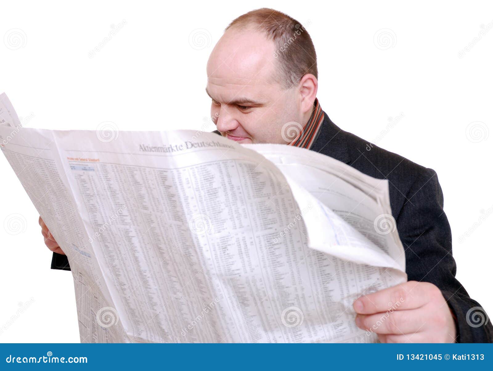 Reading newspaper stock image. Image of works, reads - 13421045