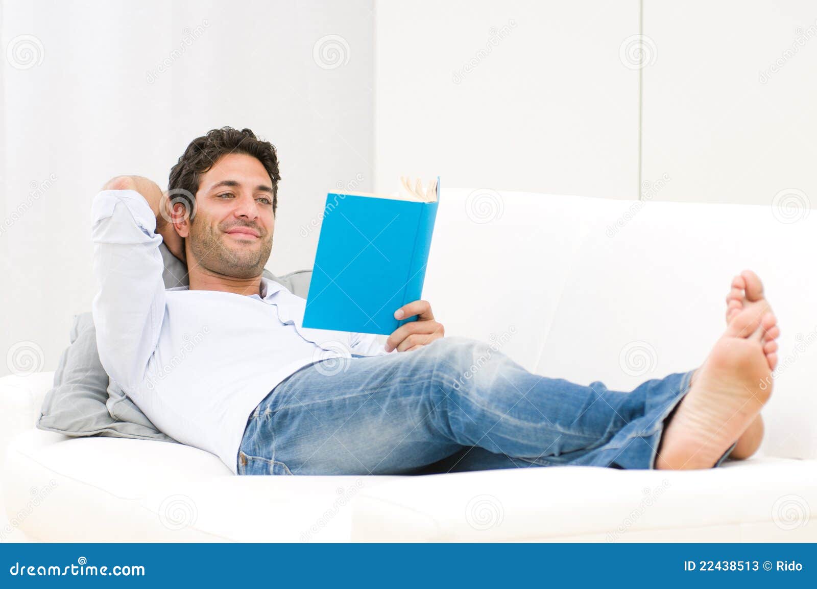 Reading and relaxing stock image. Image of portrait, reading - 22438513