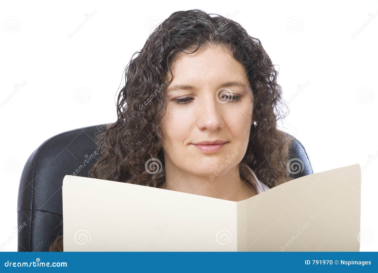 Reading a report stock photo. Image of chair, caucasian - 791970