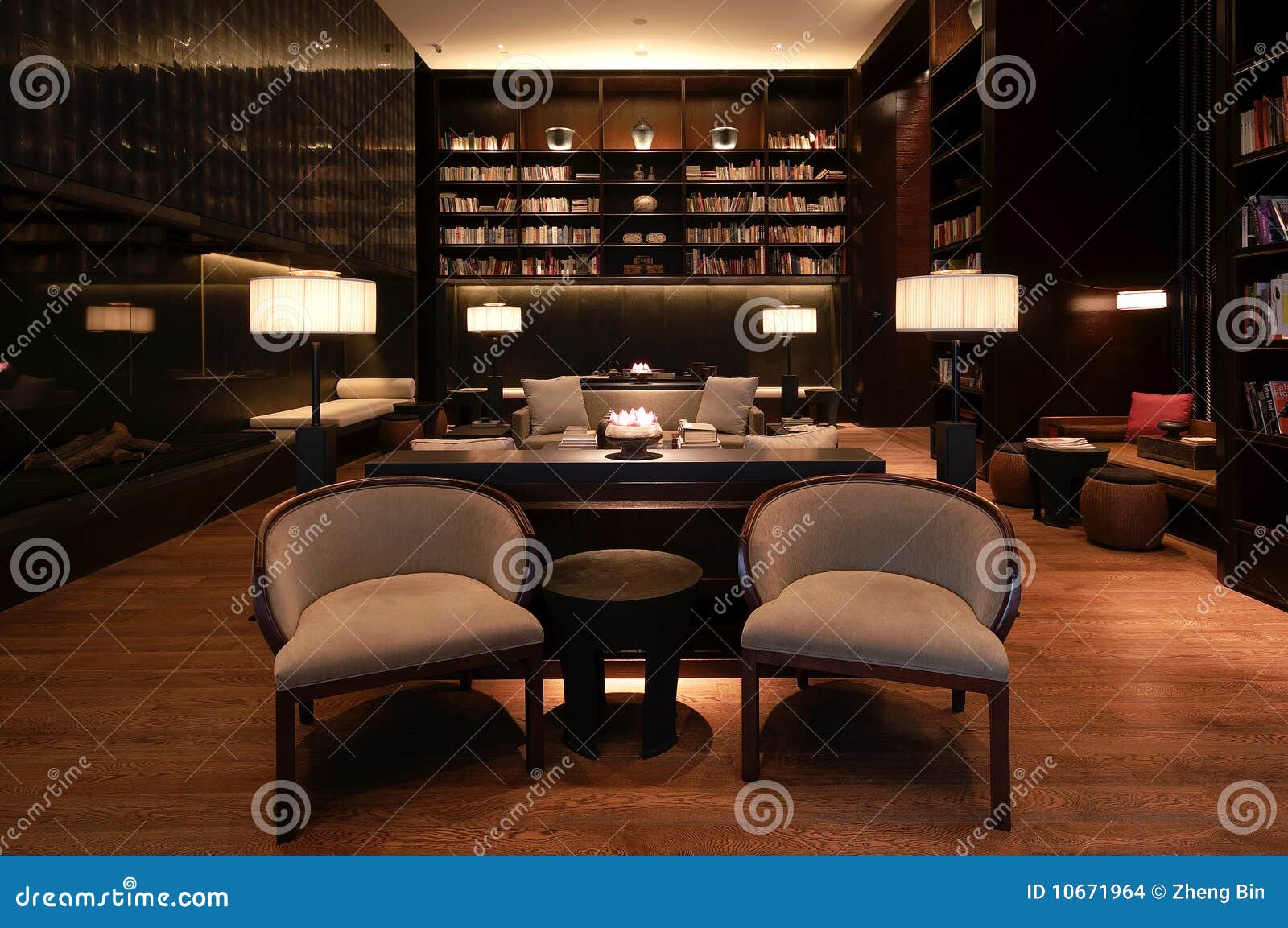Reading room stock photo. Image of hotel, bookcase, lifestyle - 10671964