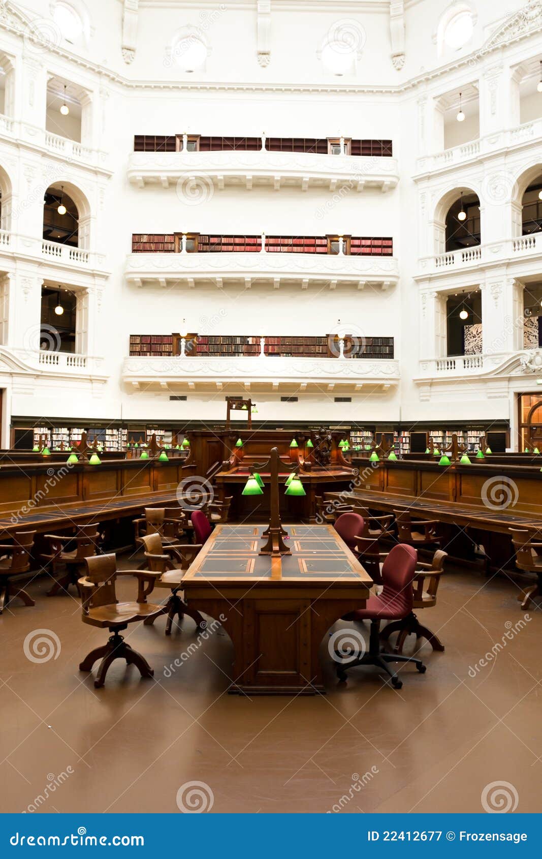 Reading room interior stock image. Image of library, business - 22412677