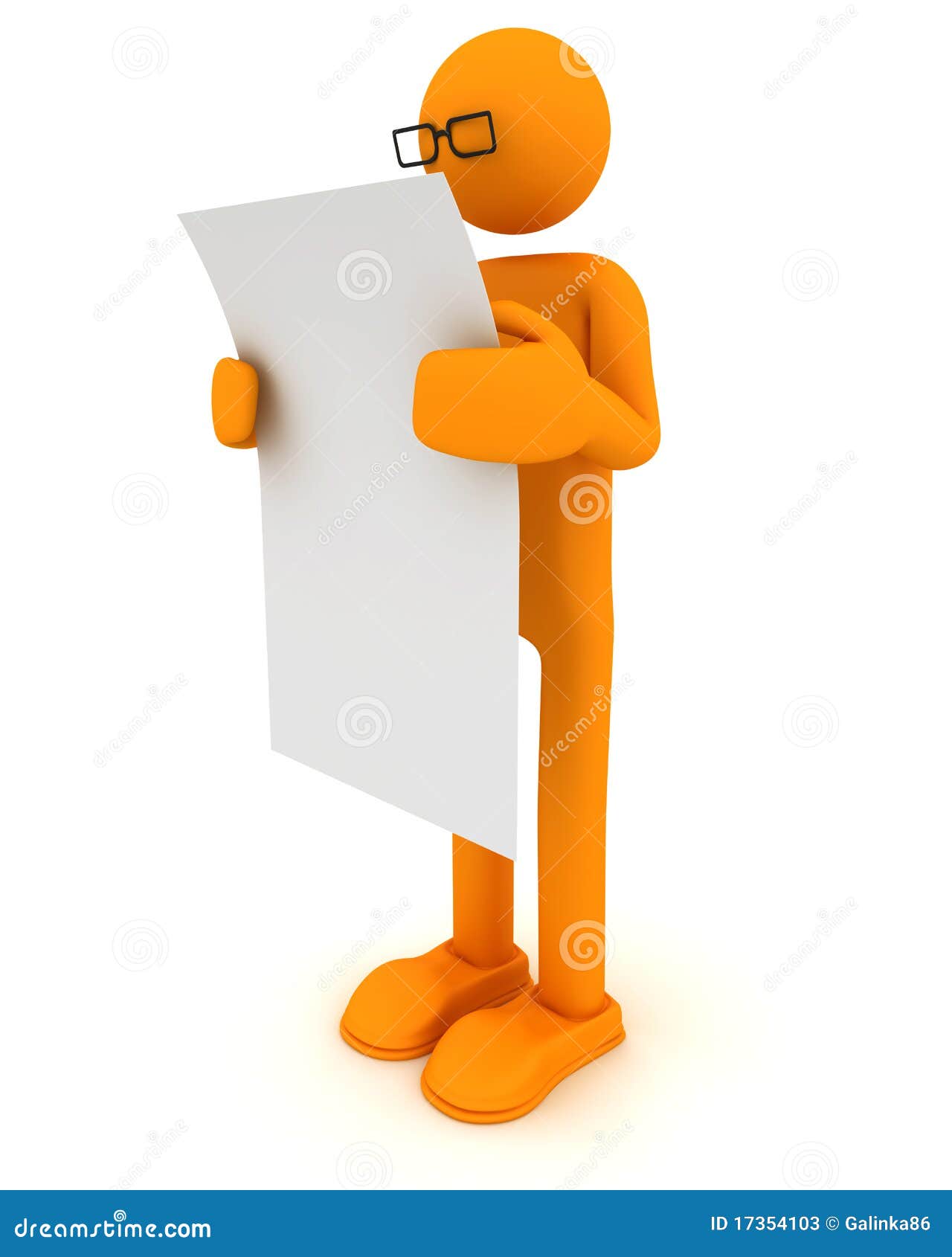 Reading rules or bill stock illustration. Illustration of idea - 17354103