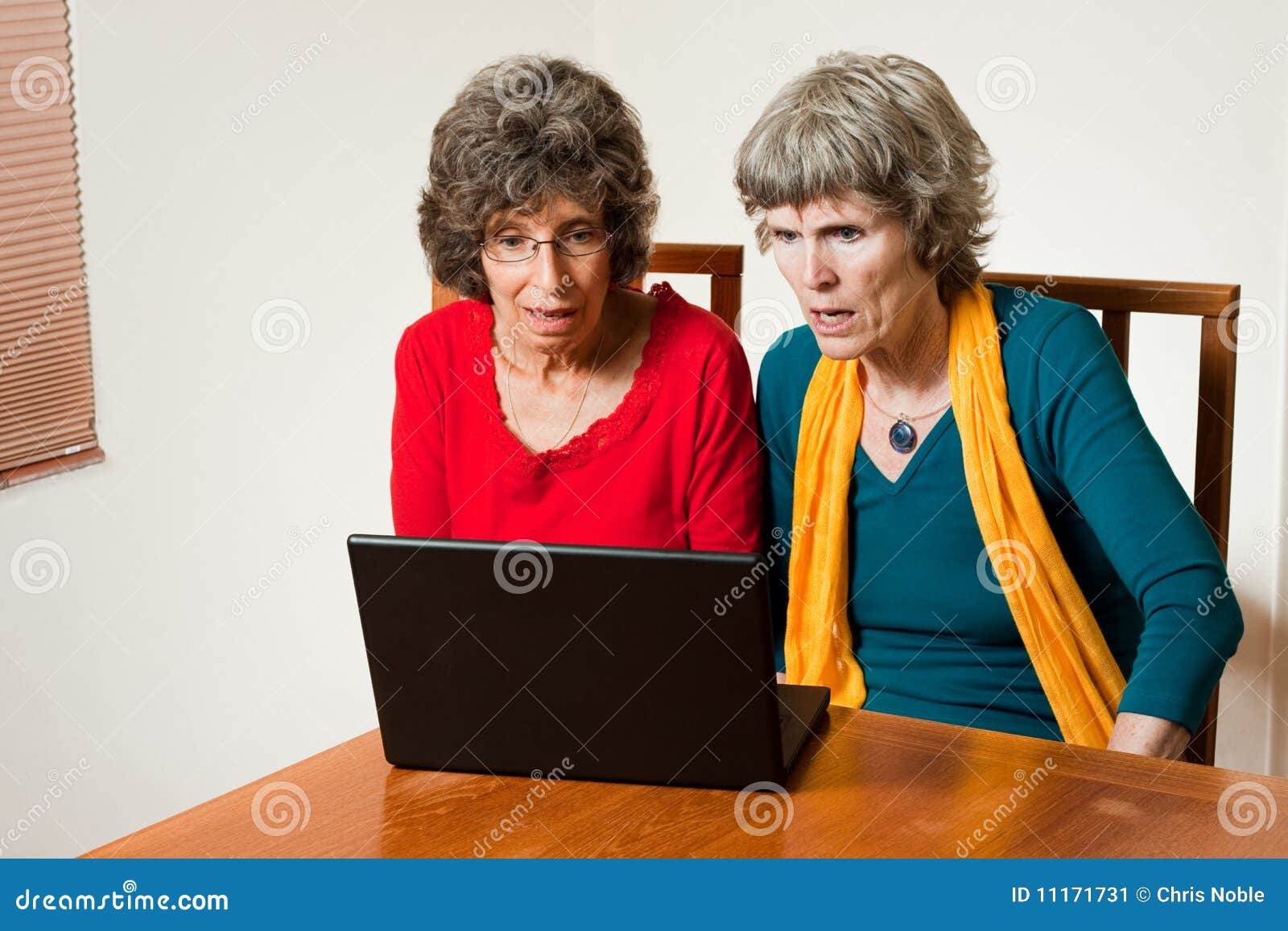 Reading Shocking News Online Stock Image - Image of outrageous, smiling ...